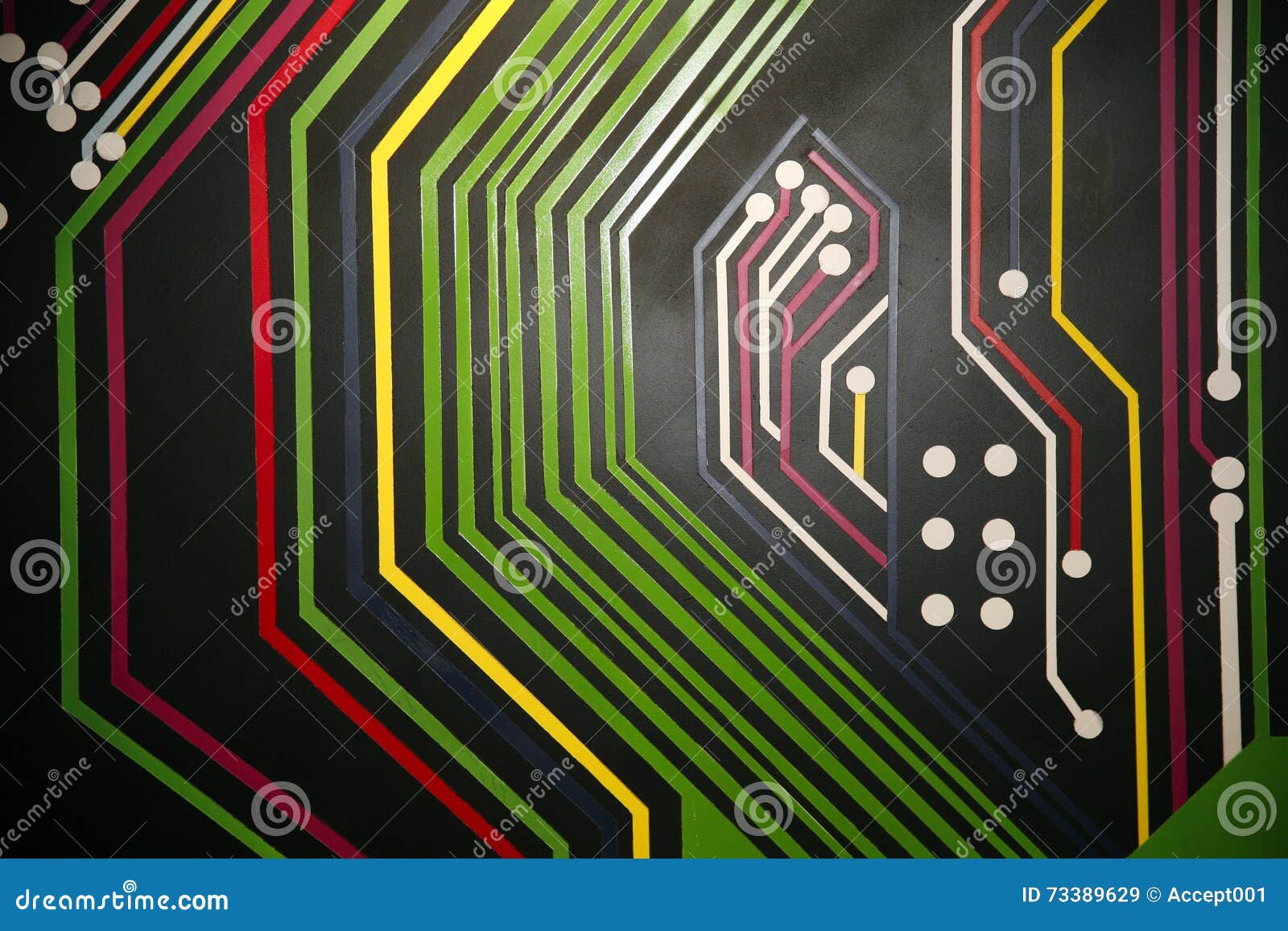 Colorful Microchip Background Stock Image - Image of colorful, abstract ...