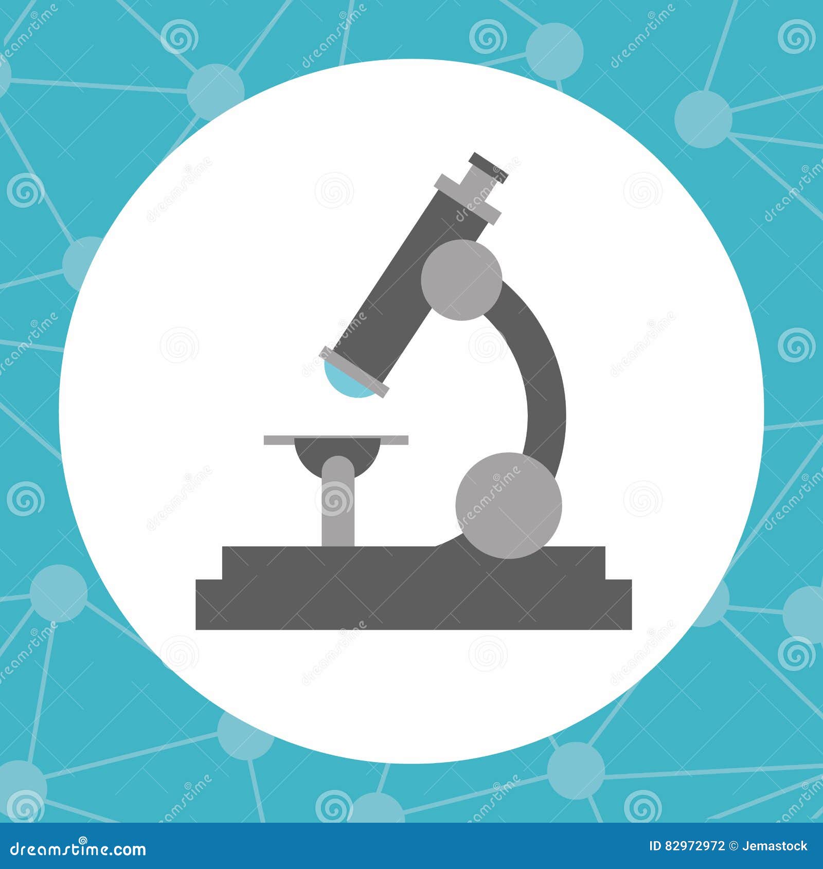 Colorful microscope design stock vector. Illustration of instrument ...