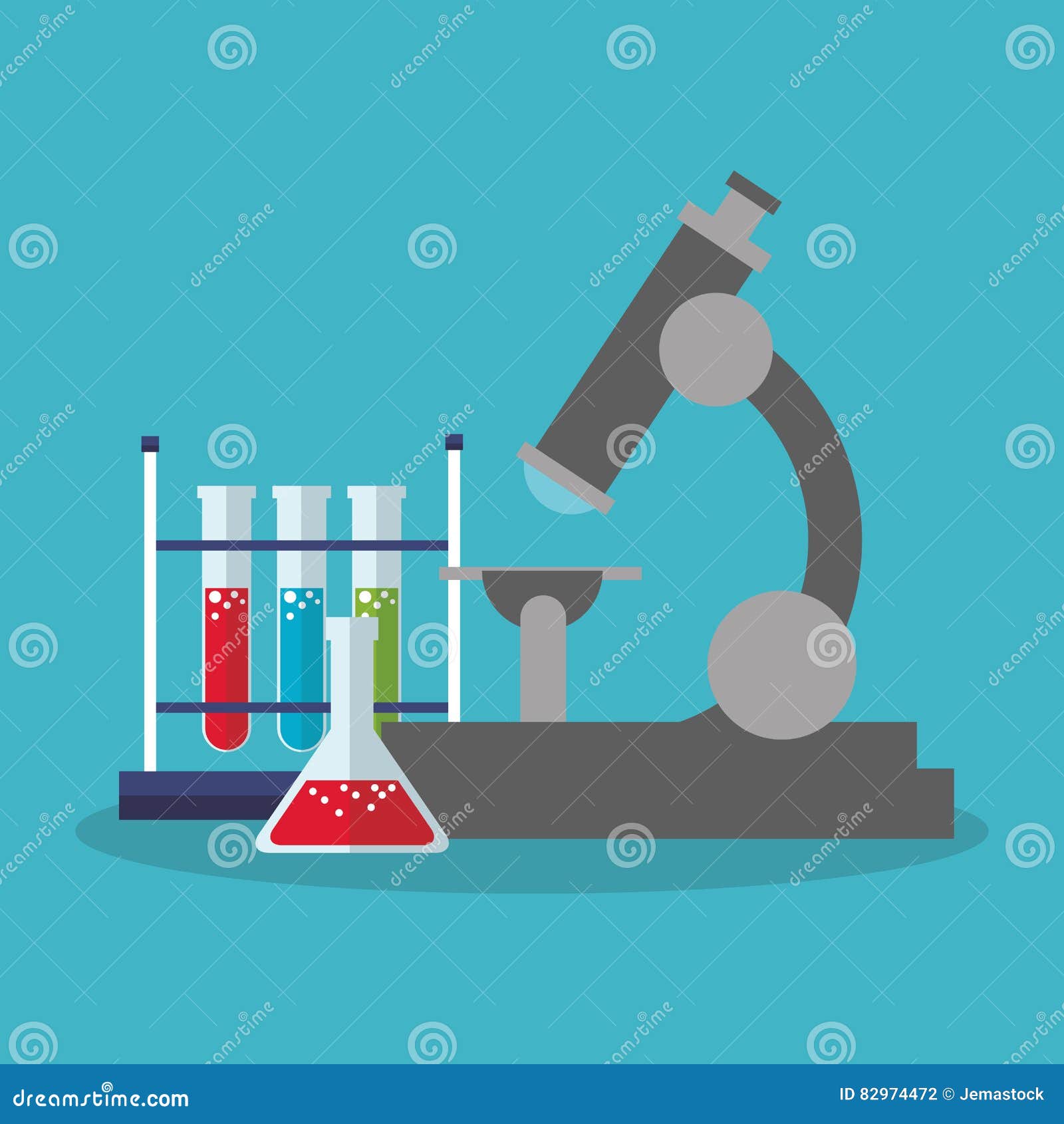 Colorful microscope design stock vector. Illustration of symbol - 82974472