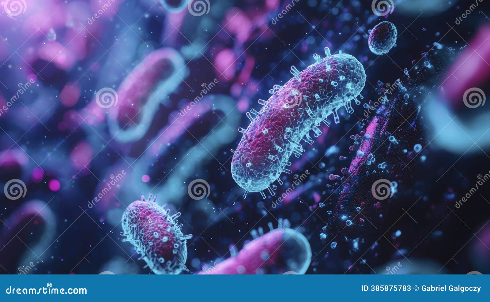 Colorful Microscopic View: Six Beneficial Bacteria ? Lactobacillus ...