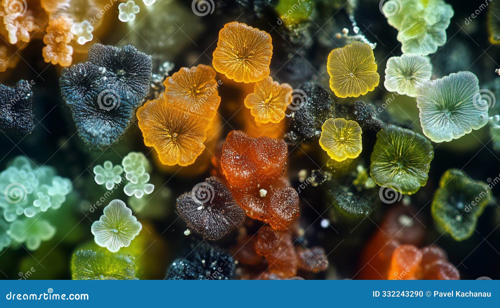 Colorful Microscopic Structures Create Intricate Patterns and Textures ...