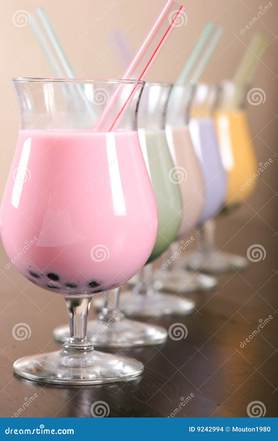 Colorful Milkshake stock photo. Image of bubble, dairy - 9242994