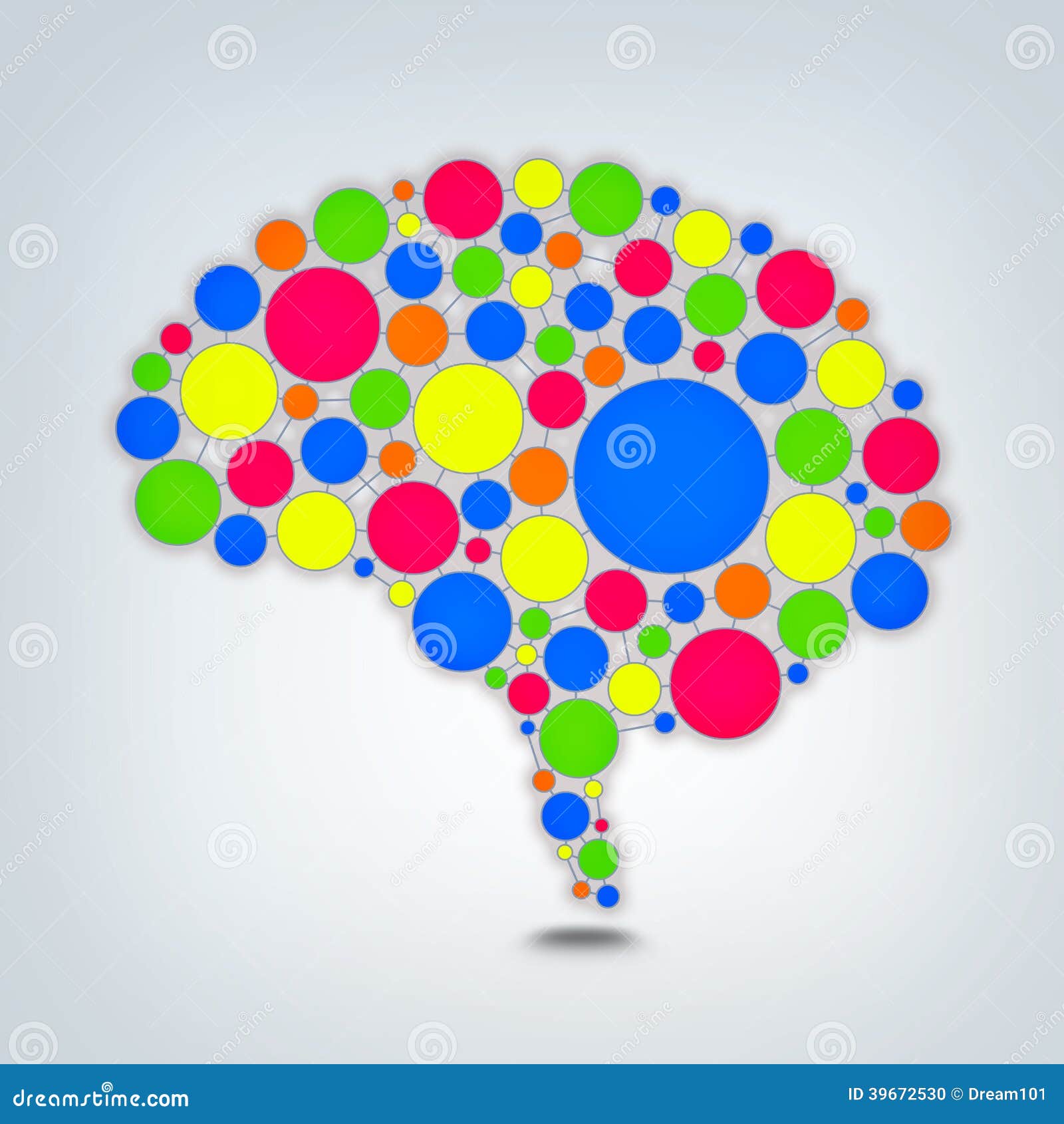 Colorful Mind stock illustration. Illustration of contemplation - 39672530