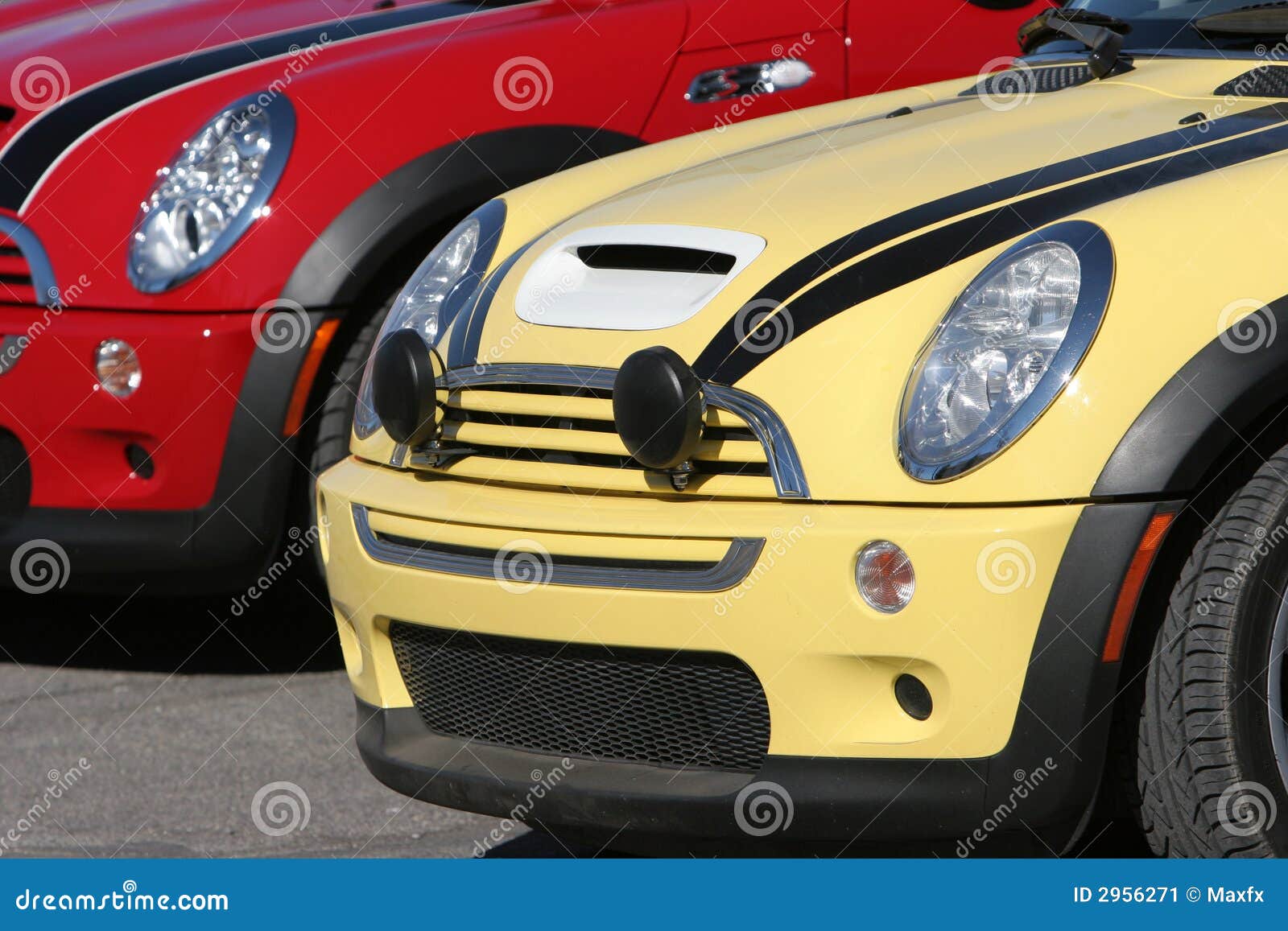 Colorful Mini Cooper Cars stock image. Image of cooper - 2956271