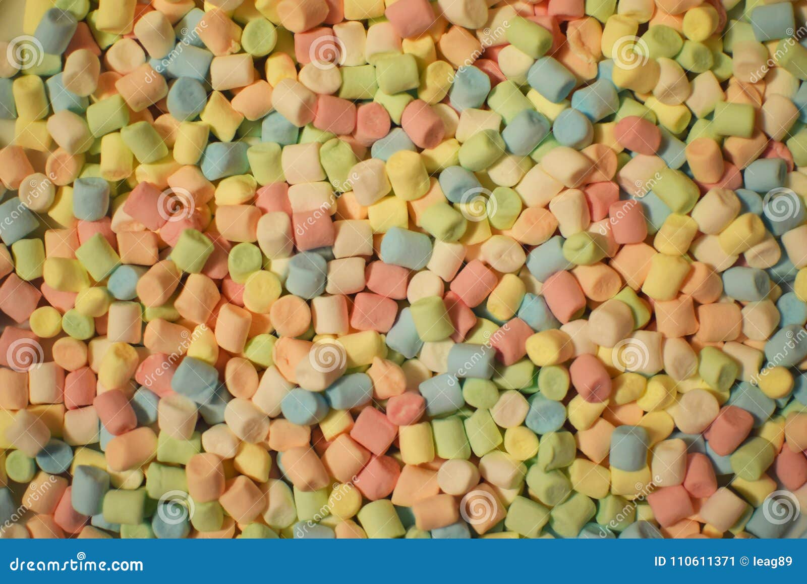 Colorful Mini Marshmallows Background Stock Image - Image of close ...