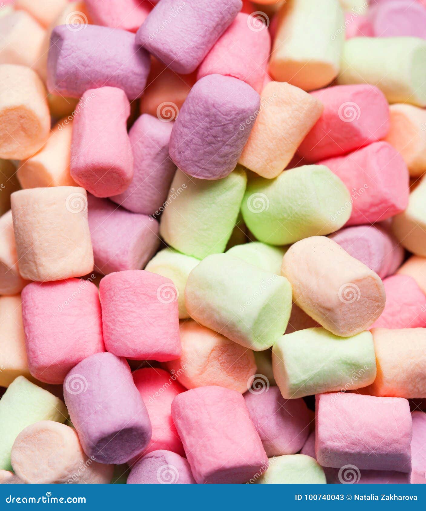 Colorful Mini Marshmallows Background Macro. Fluffy Marshmallows Stock ...