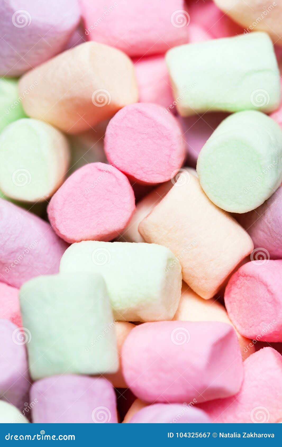 Colorful Mini Marshmallows Background Macro. Fluffy Marshmallows Stock ...