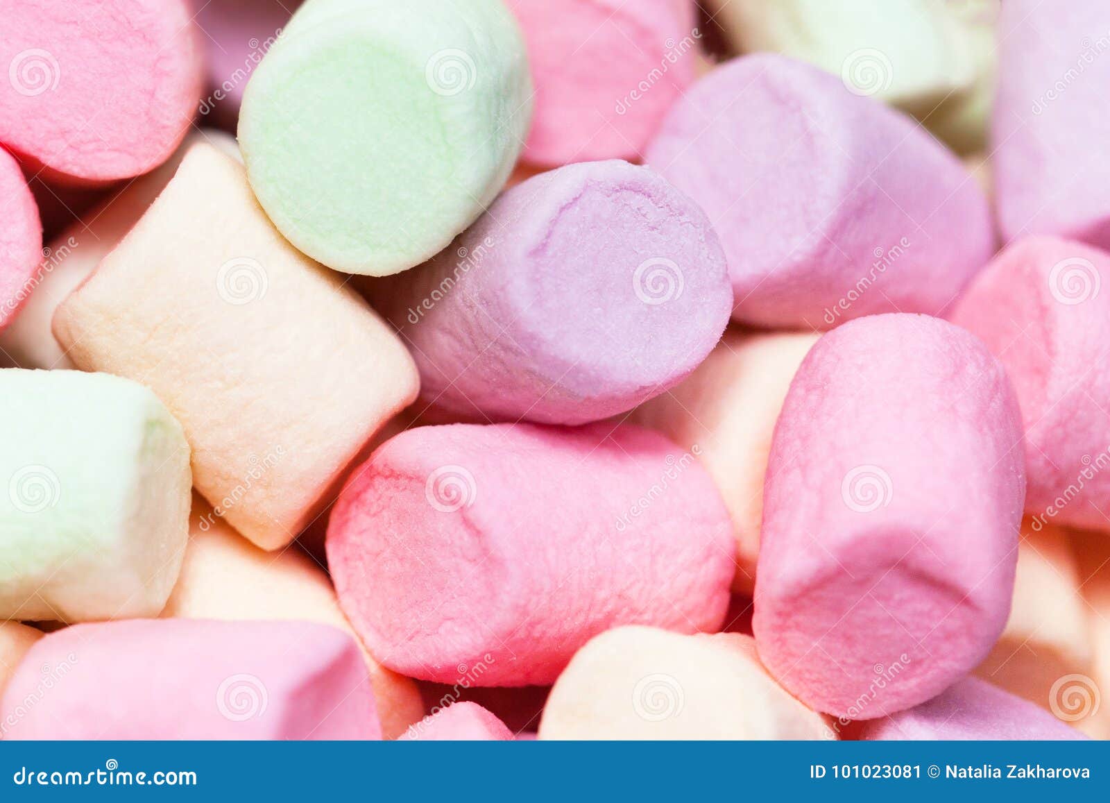 Colorful Mini Marshmallows Background Macro. Fluffy Marshmallows Stock ...