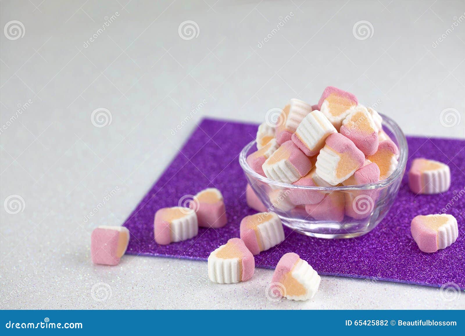 Colorful Miniature Marshmallows Stock Photo - Image of spiral ...