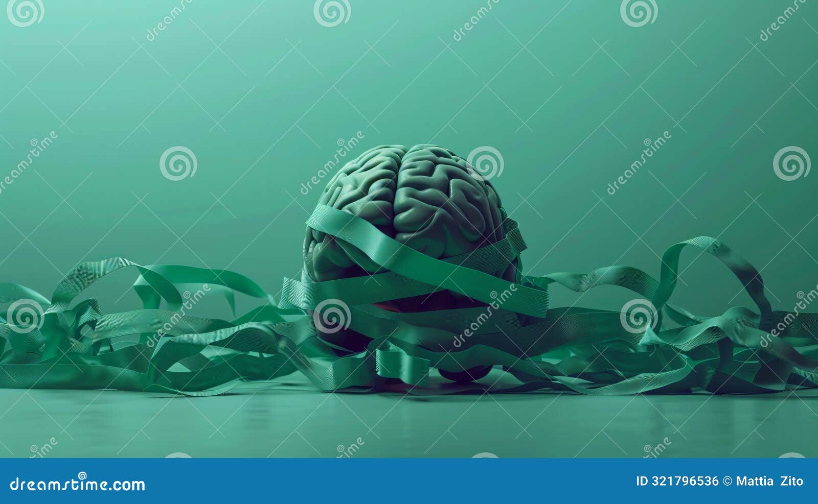 A Colorful Minimal Brain in the Room Stock Photo - Image of help, hope ...