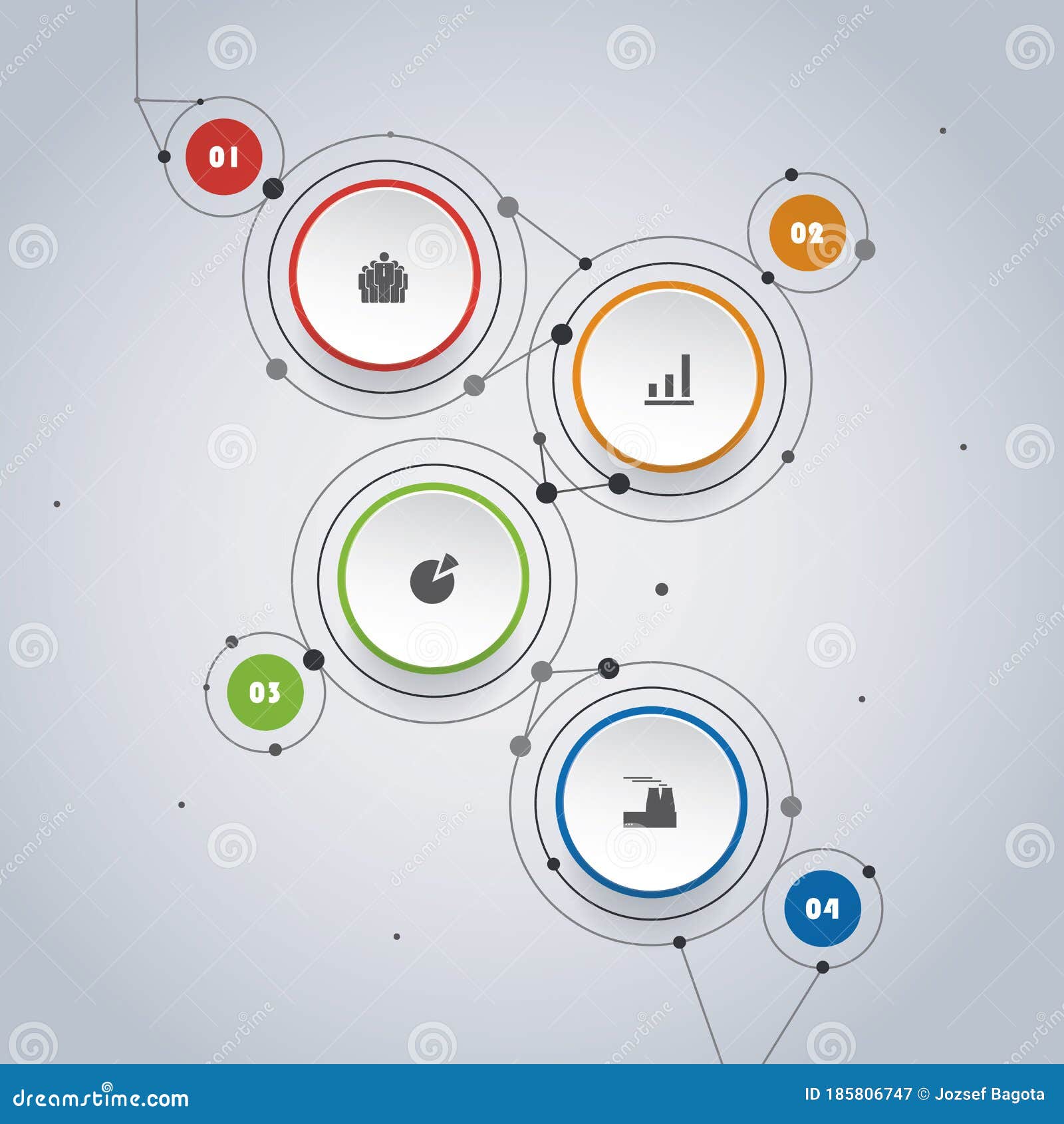 Colorful Minimal Infographics Layout Creative Design, Chart, Diagram ...