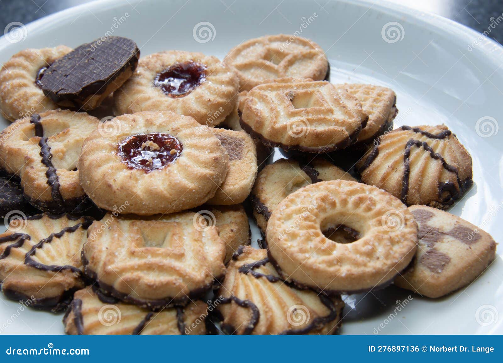 Colorful mix of biscuits stock photo. Image of christmas - 276897136