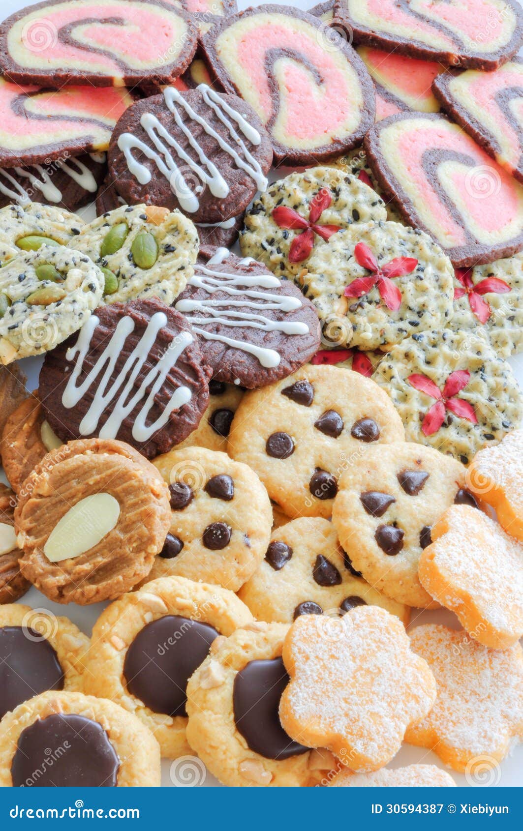 Colorful Mix of Decorated Cookies. Stock Image - Image of color ...