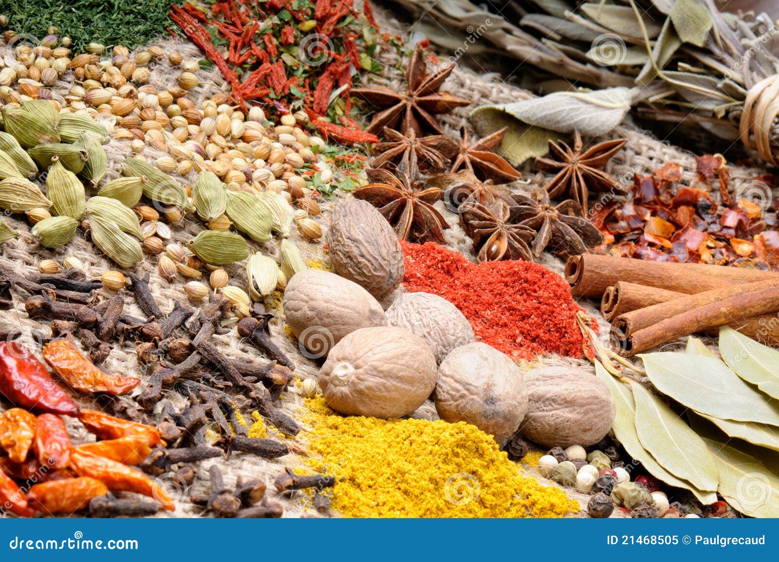 Colorful mix of spices stock image. Image of culinary - 21468505