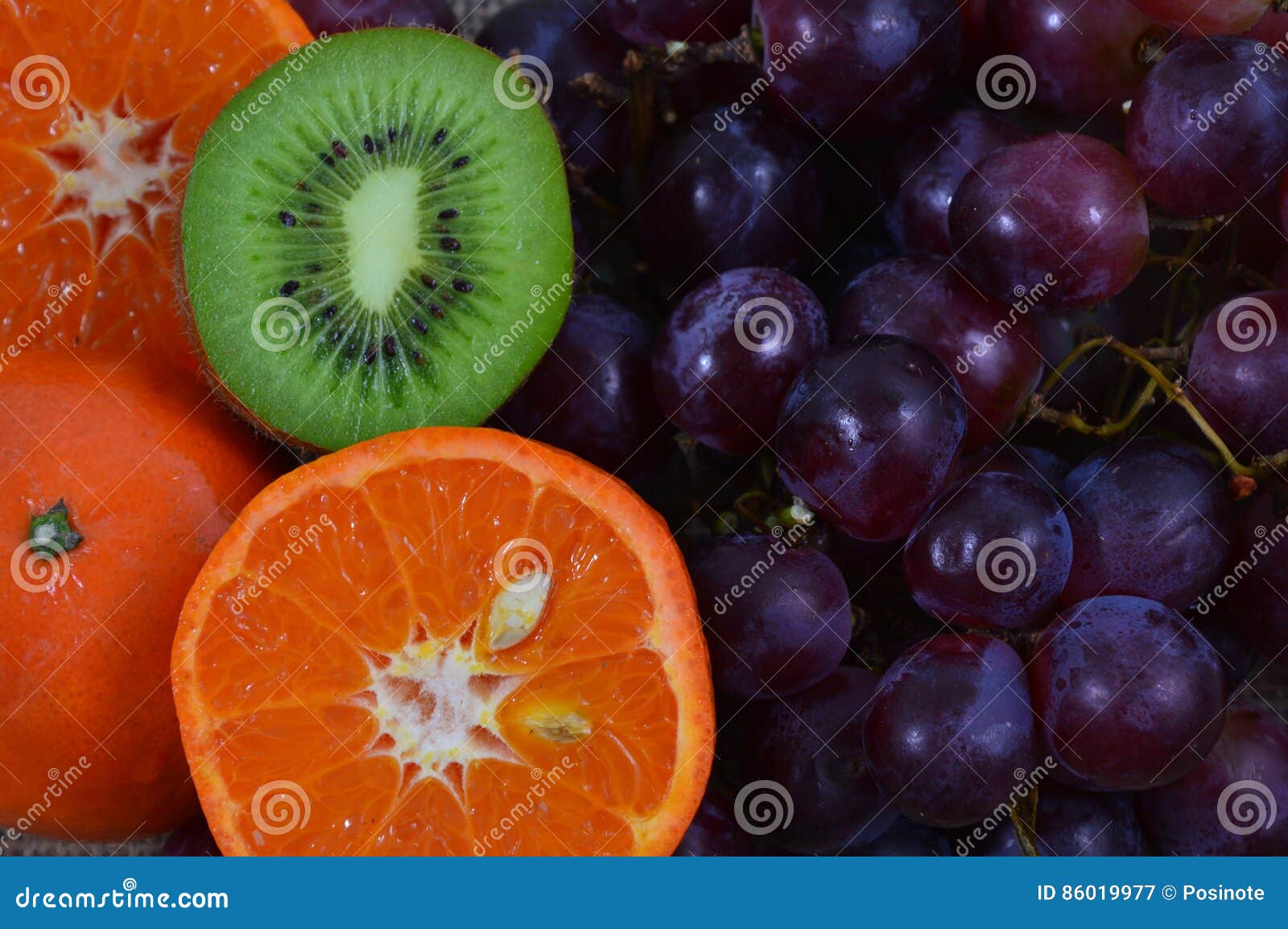 Colorful mixed fruits stock image. Image of group, healthy - 86019977