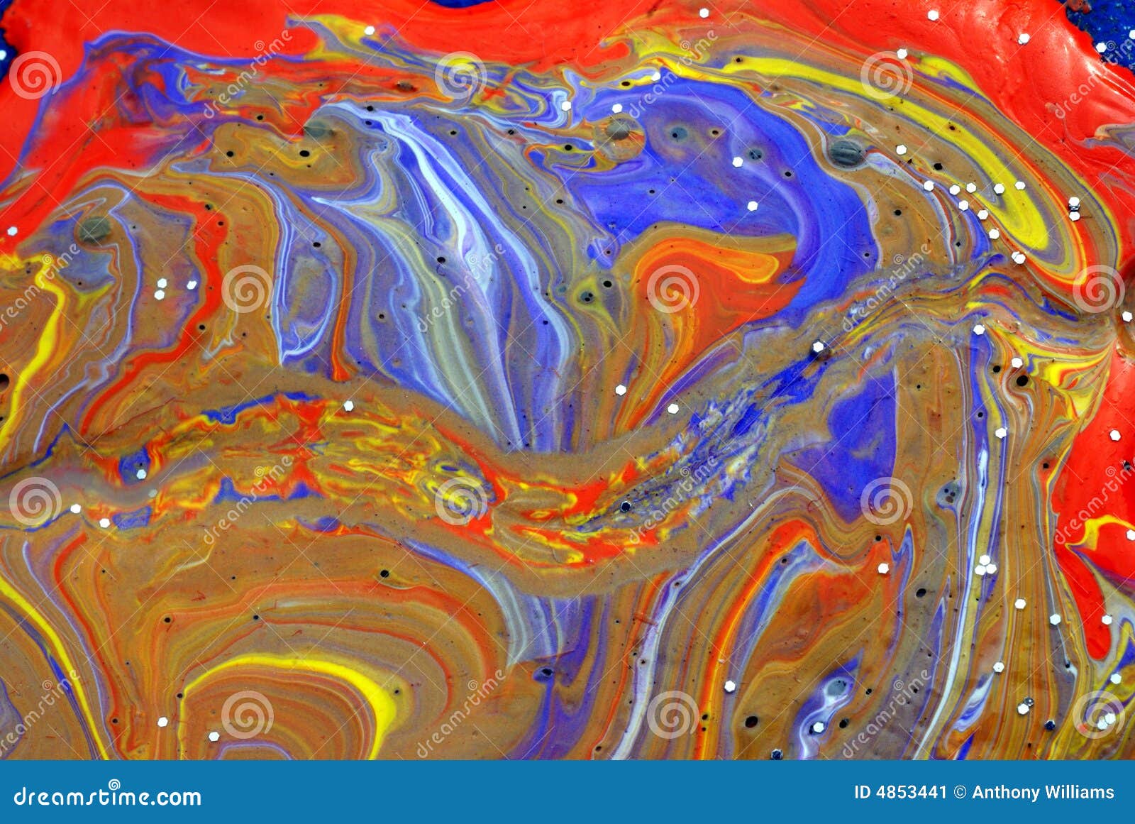 Colorful Mixed Paints stock image. Image of marbleize - 4853441