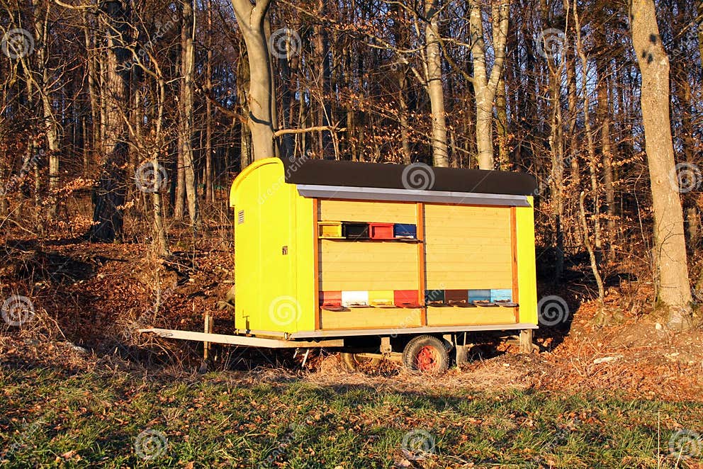 Colorful mobile beehive stock photo. Image of multitude - 24741930