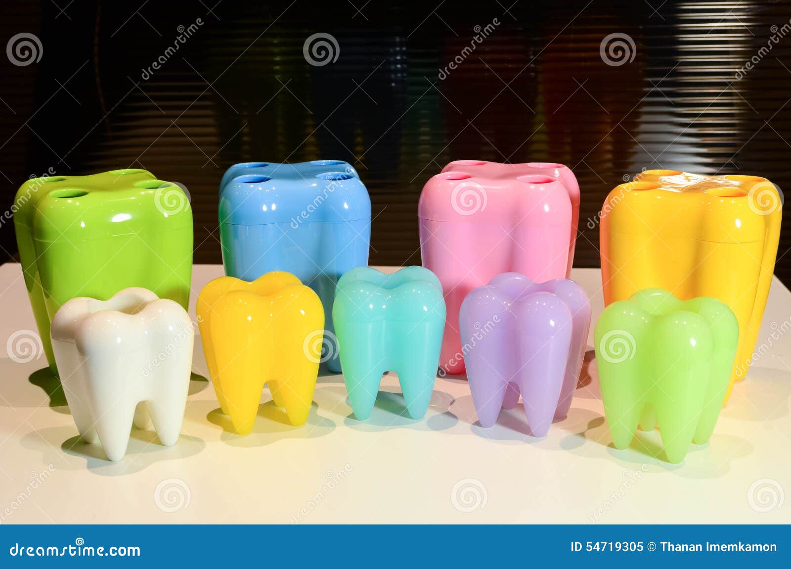 Colorful model teeth stock image. Image of color, medical - 54719305