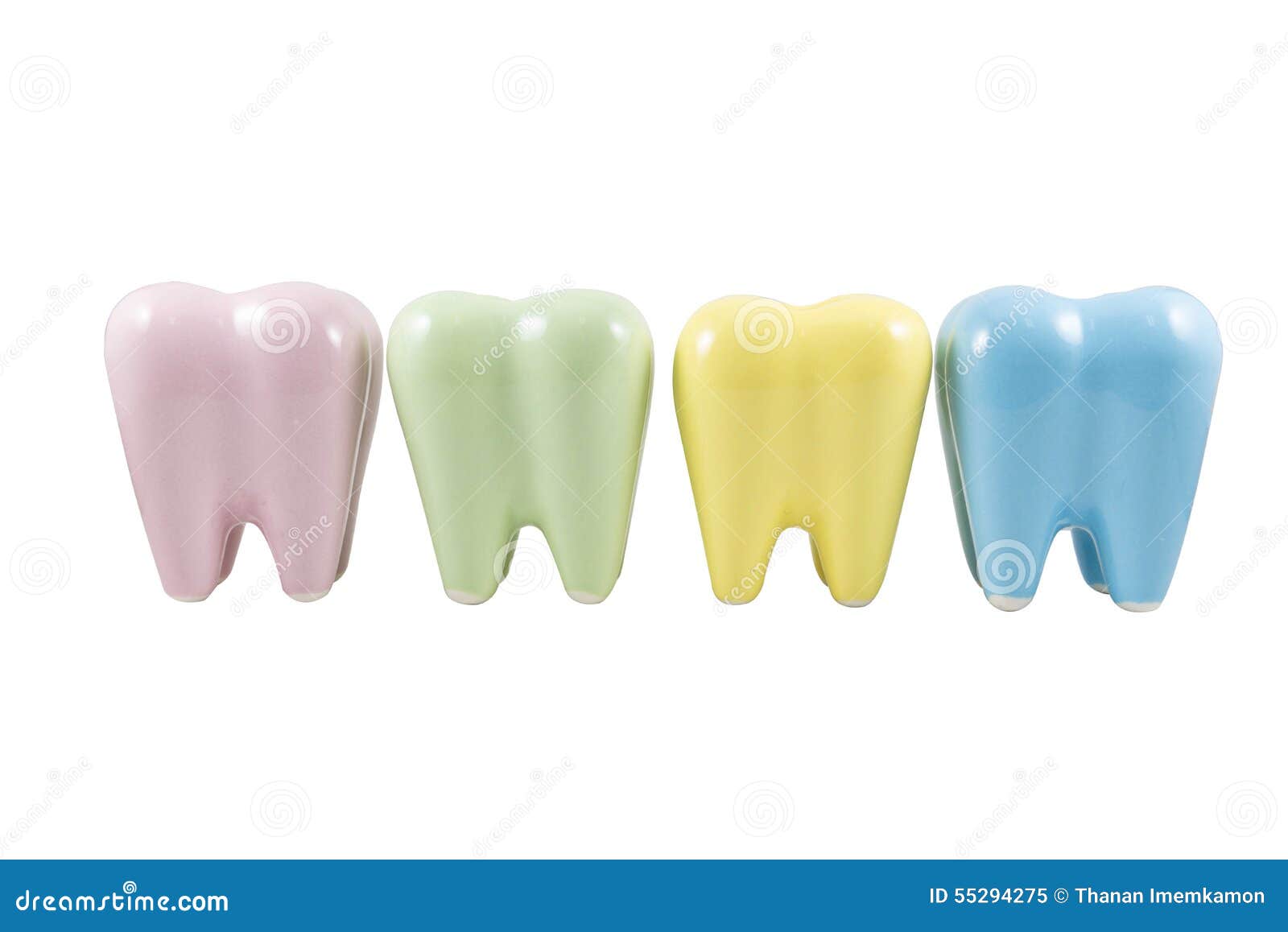 Colorful model teeth stock image. Image of blue, model - 55294275