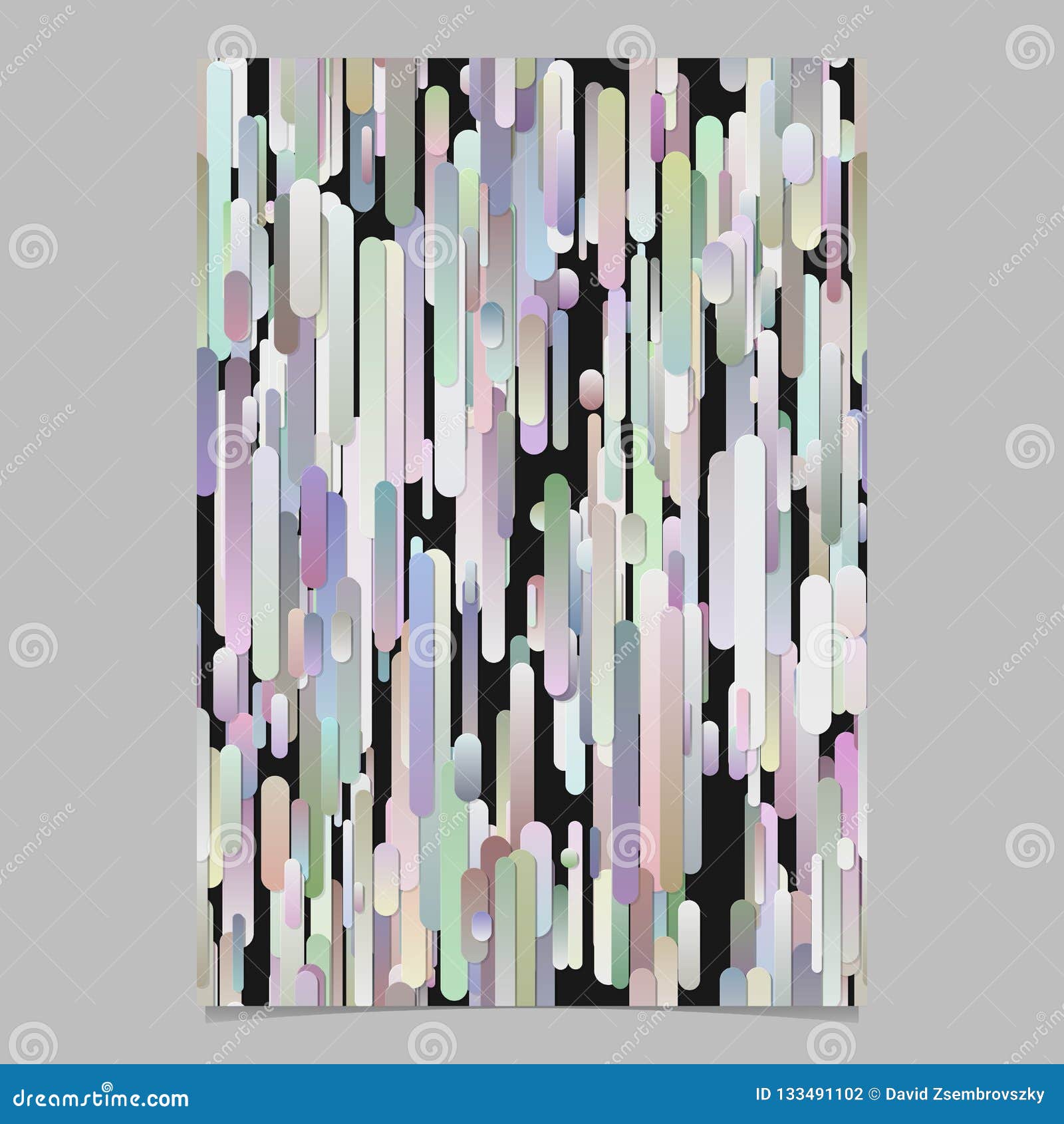 Colorful Modern Abstract Gradient Vertical Rounded Stripe Pattern ...