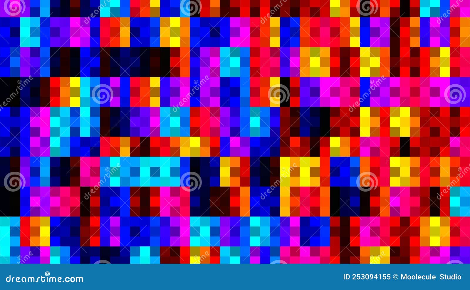 Colorful Modern Abstract Pixel Texture Background. Stock Illustration ...