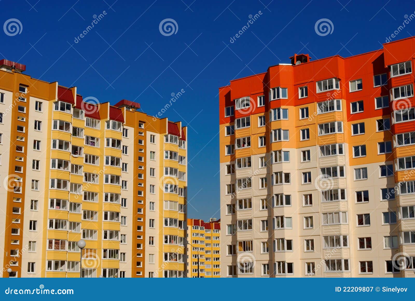 Colorful Modern Dormitory Area Stock Image - Image of bright, apartment ...