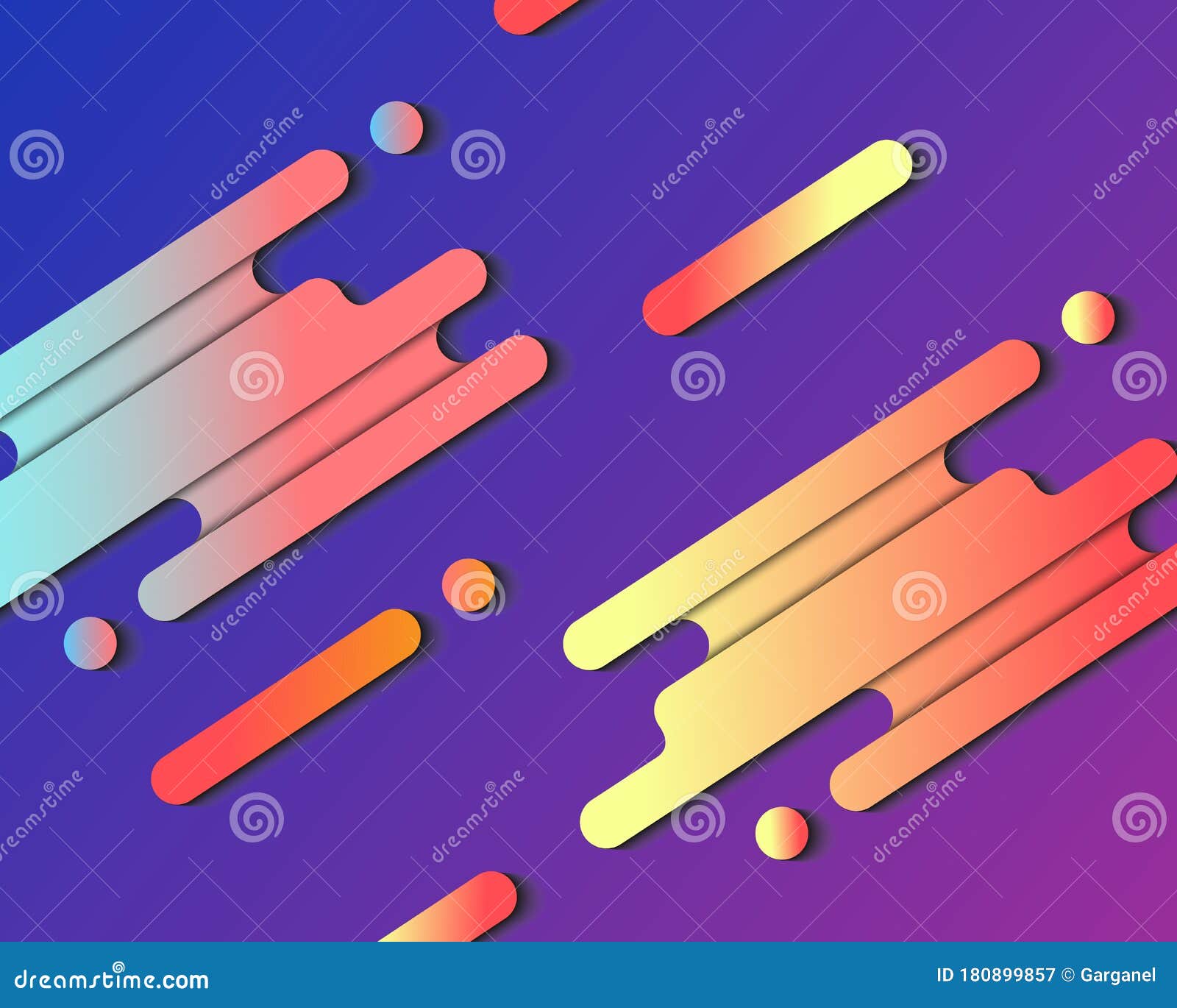Colorful Modern Dynamic Flat Background. Vector Background Stock ...