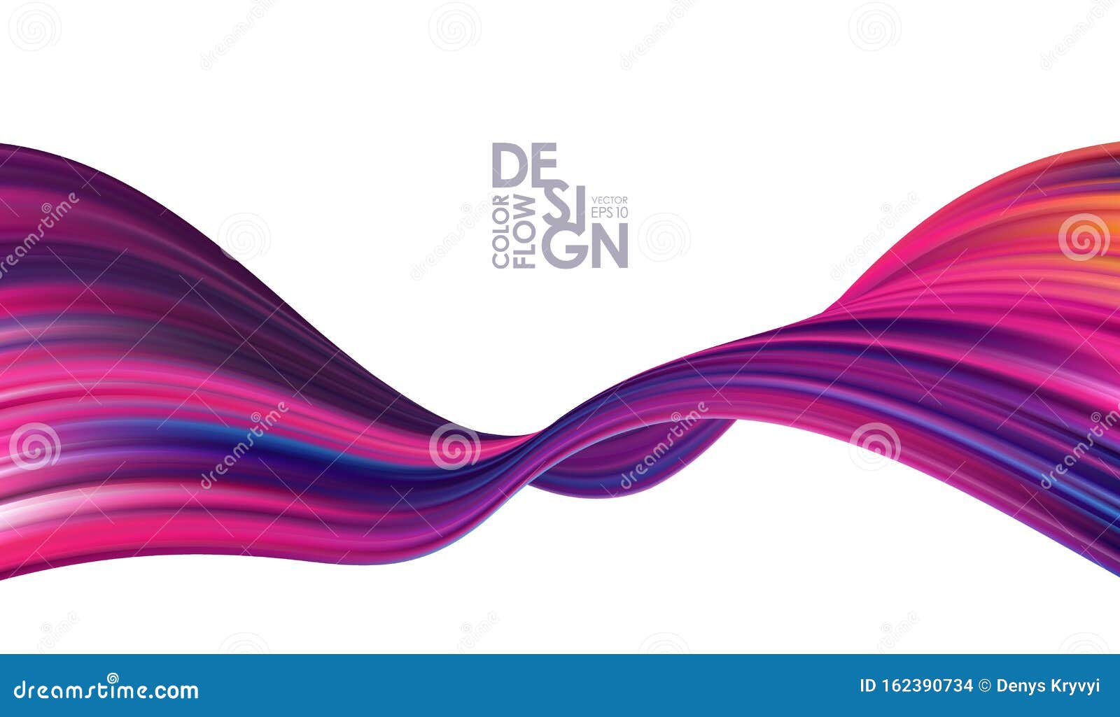 Colorful Modern Flow Background. Abstract Wave Liquid Shape Stock ...