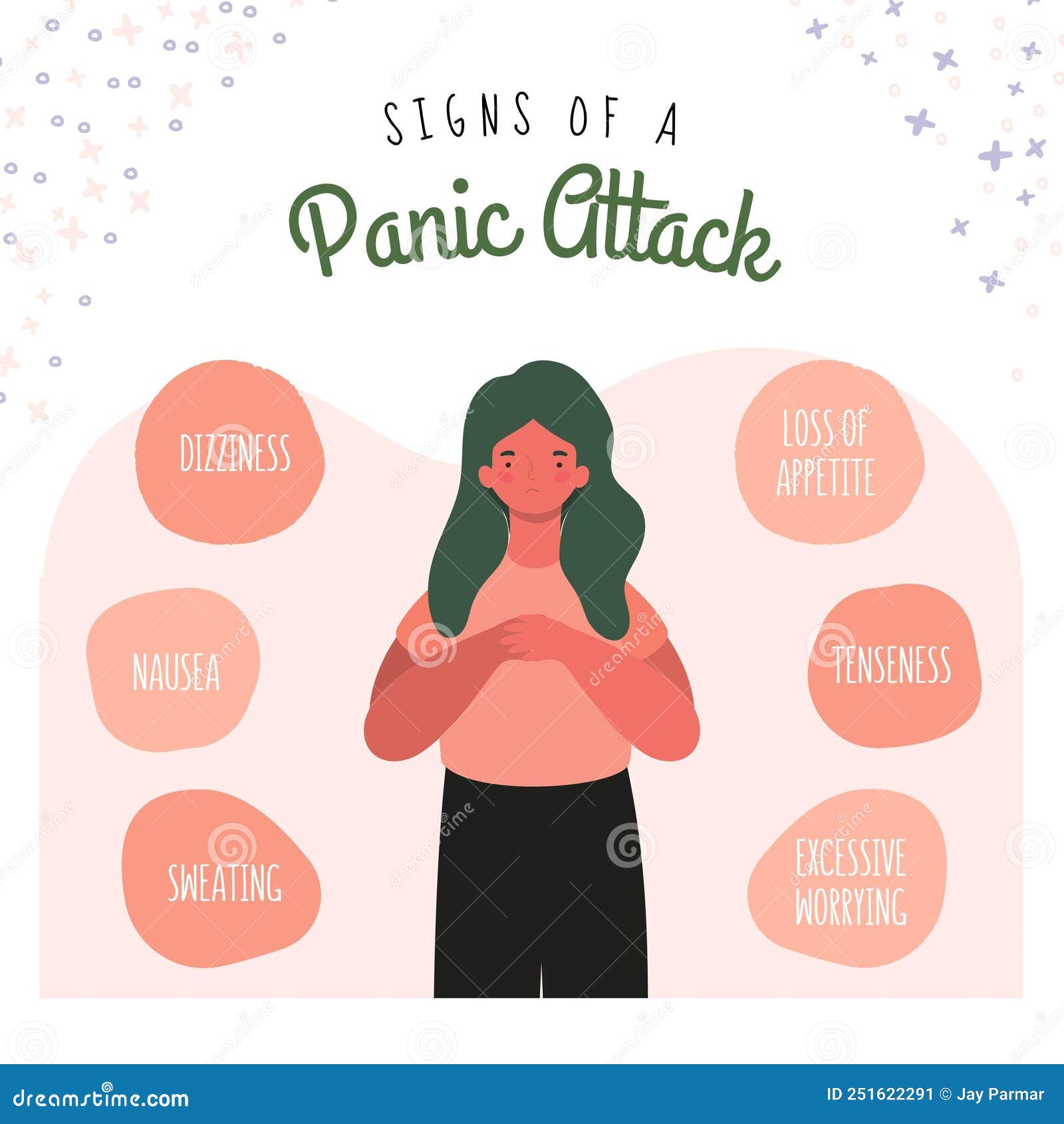 Mental Attack. Headhacke Man, Bad Thinking Panic Emotions Person ...