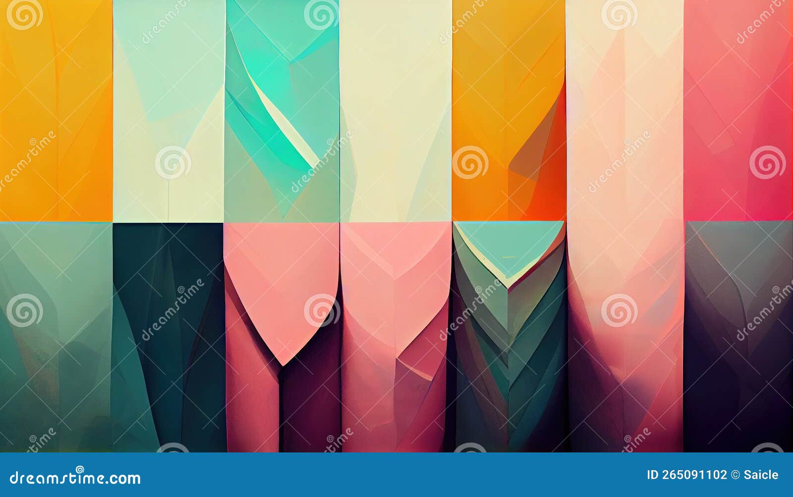 Colorful Modern Minimal Background. AI Generated Stock Illustration ...