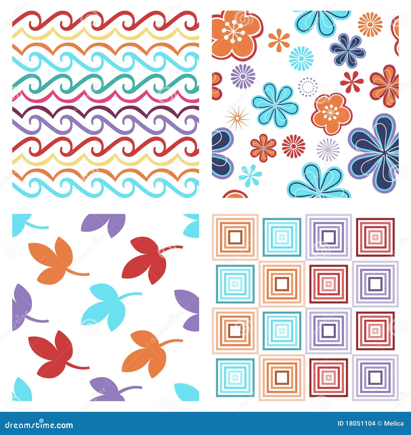 Colorful Modern Seamless Pattern Stock Vector - Illustration of fabric ...