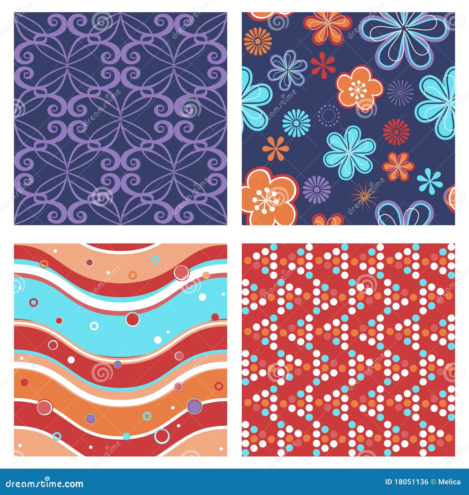 Colorful Modern Seamless Pattern Stock Vector - Illustration of print ...