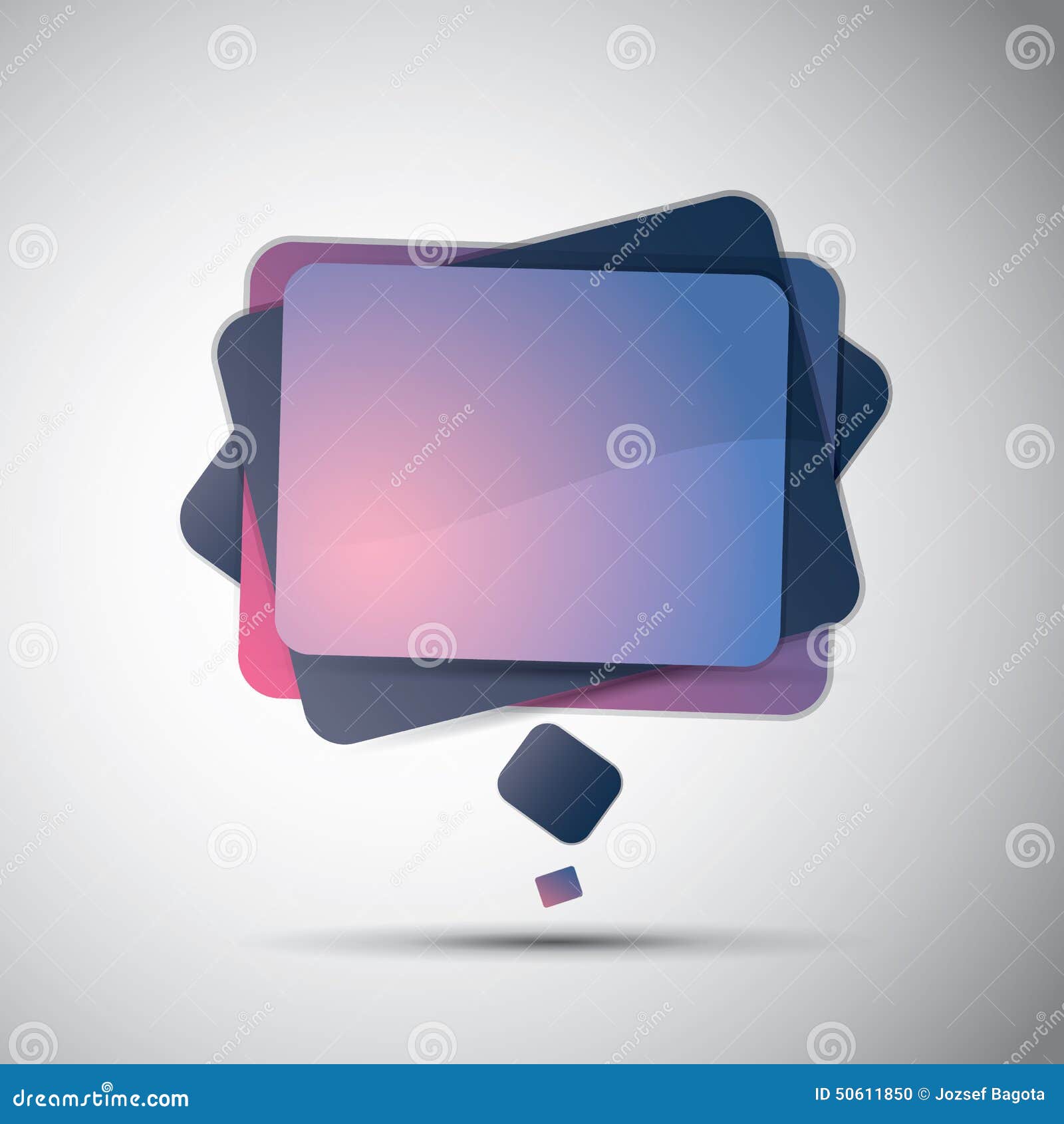 Colorful Modern Speech Bubble Stock Vector - Illustration of ...