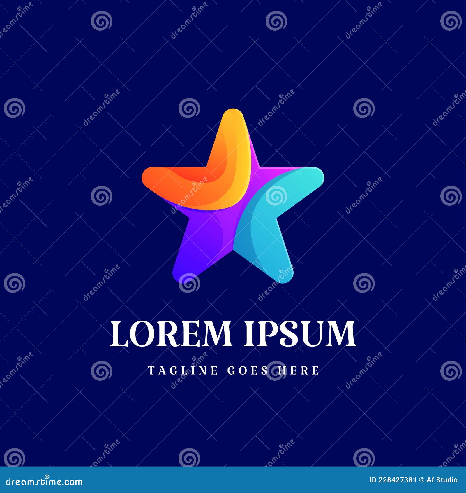 Colorful Modern Star Logo Design Vector Stock Vector - Illustration of ...
