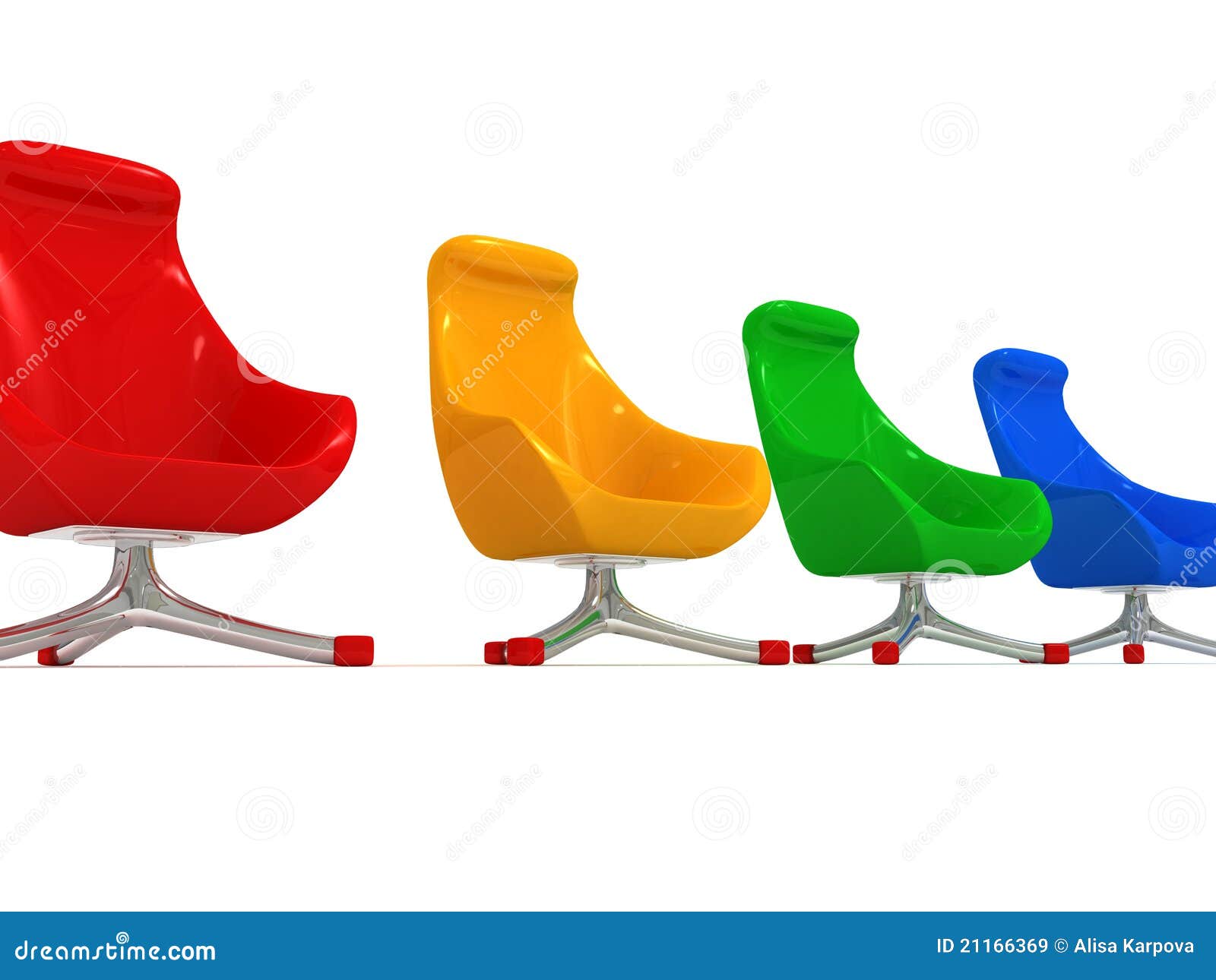 Colorful Modern Stylish Chairs Stock Image - Image of group, color ...