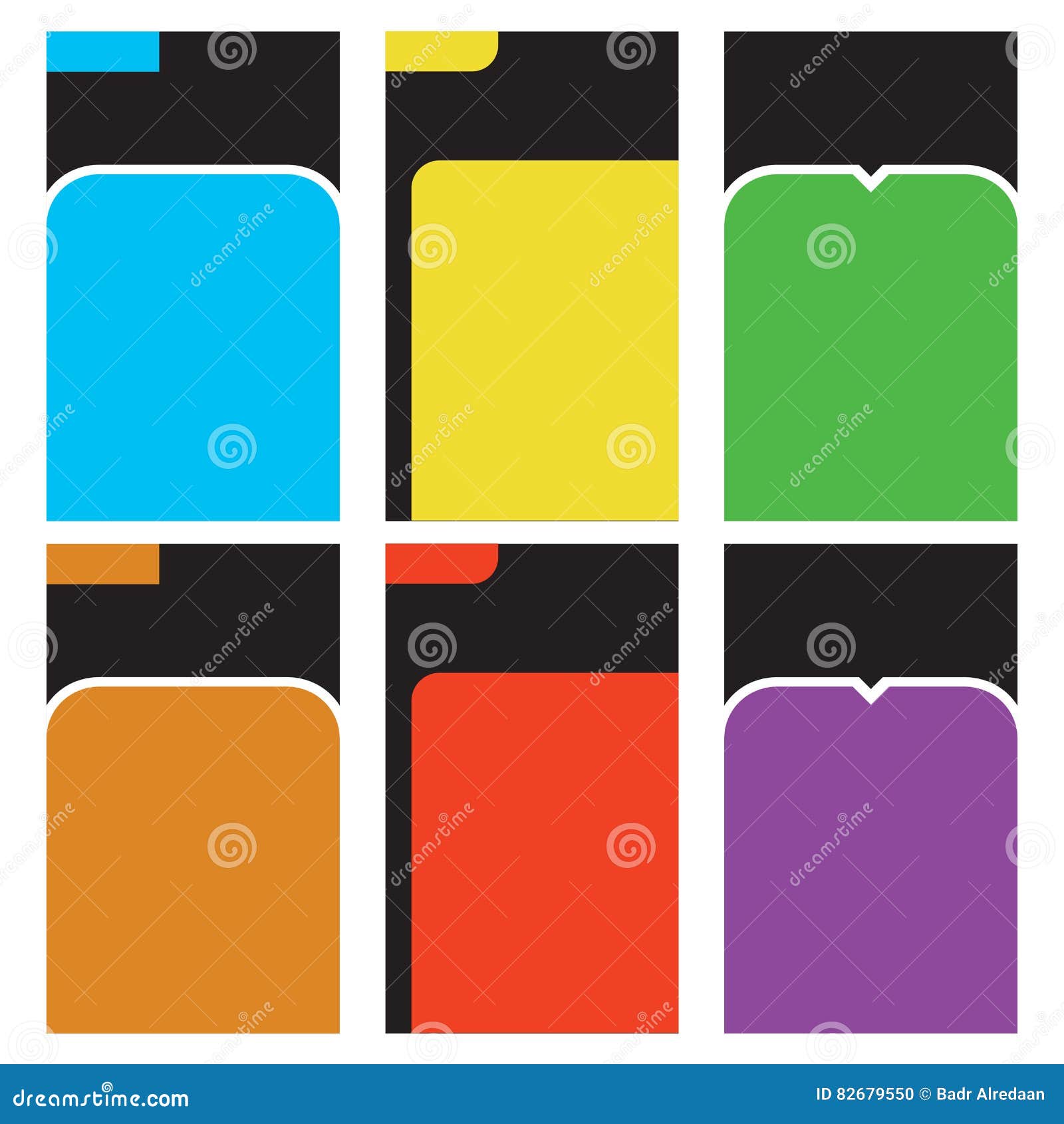 Colorful and Modern Text Box Template Stock Vector - Illustration of ...