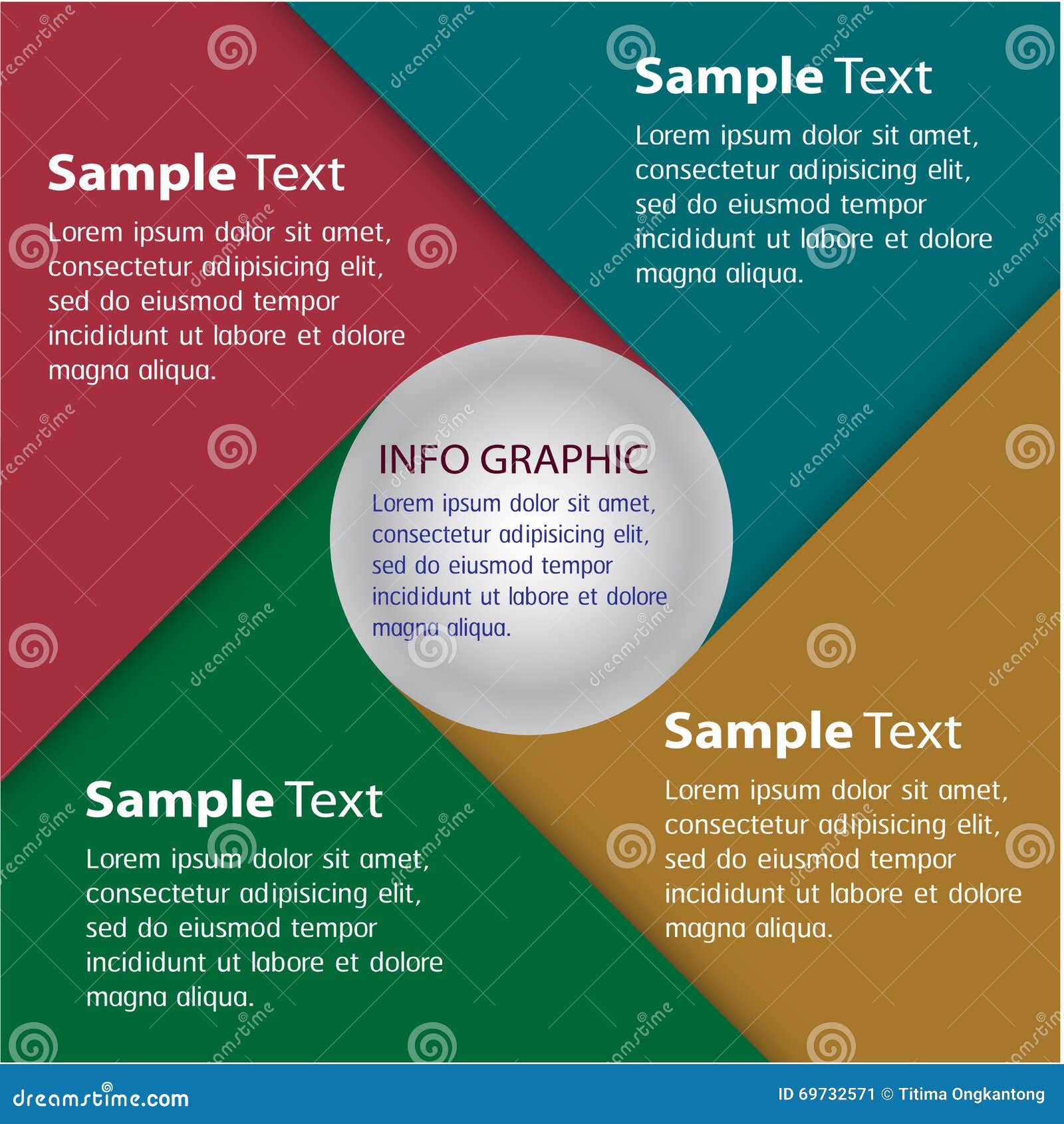 Colorful Modern Text Box Template Stock Vector - Illustration of blank ...