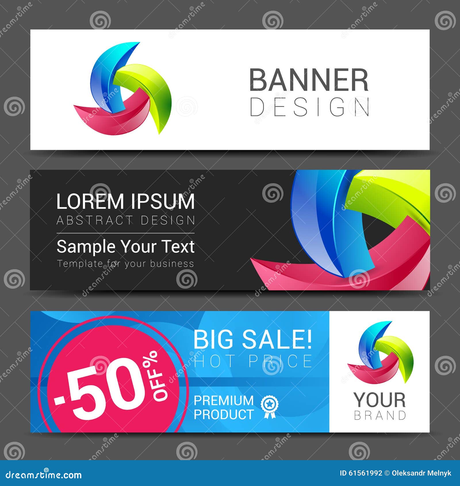 Colorful Modern Text Box Template for Website Computer Stock ...