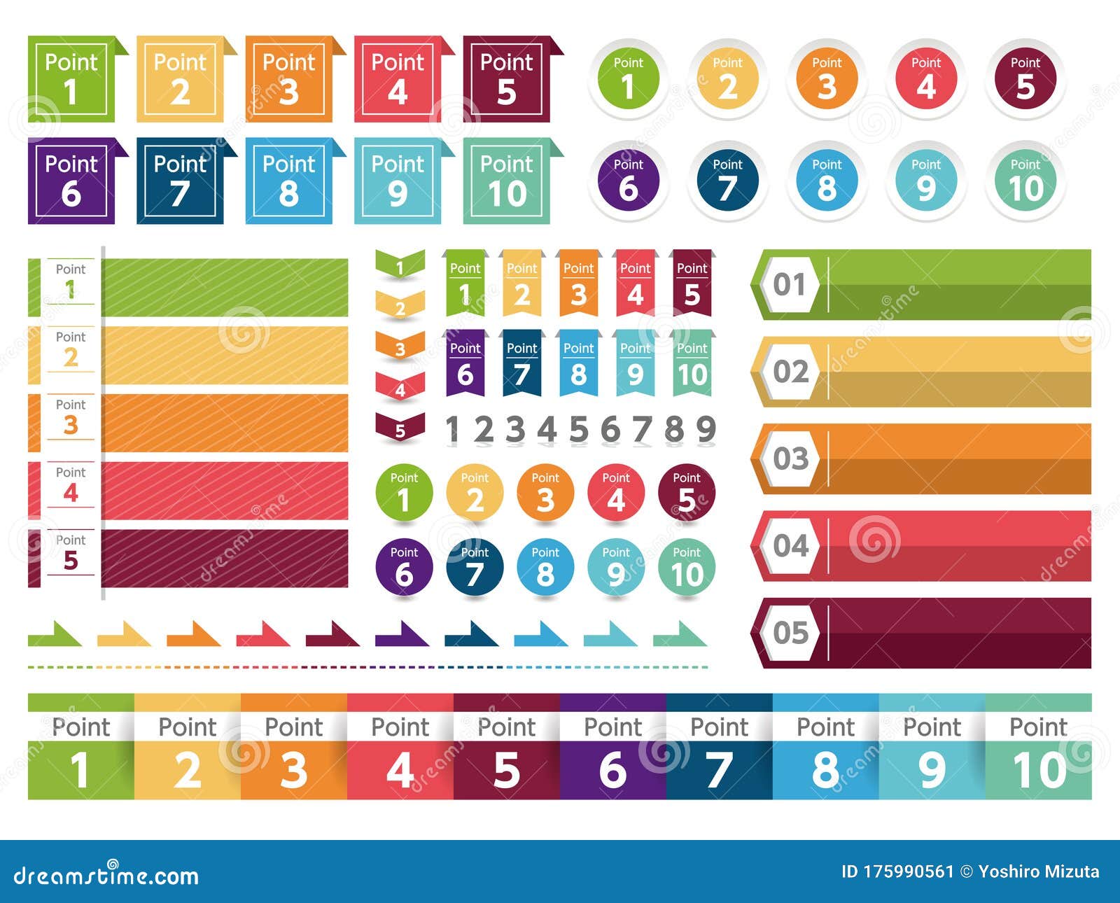 Colorful Modern Text Box Template for Website Computer Graphic ...