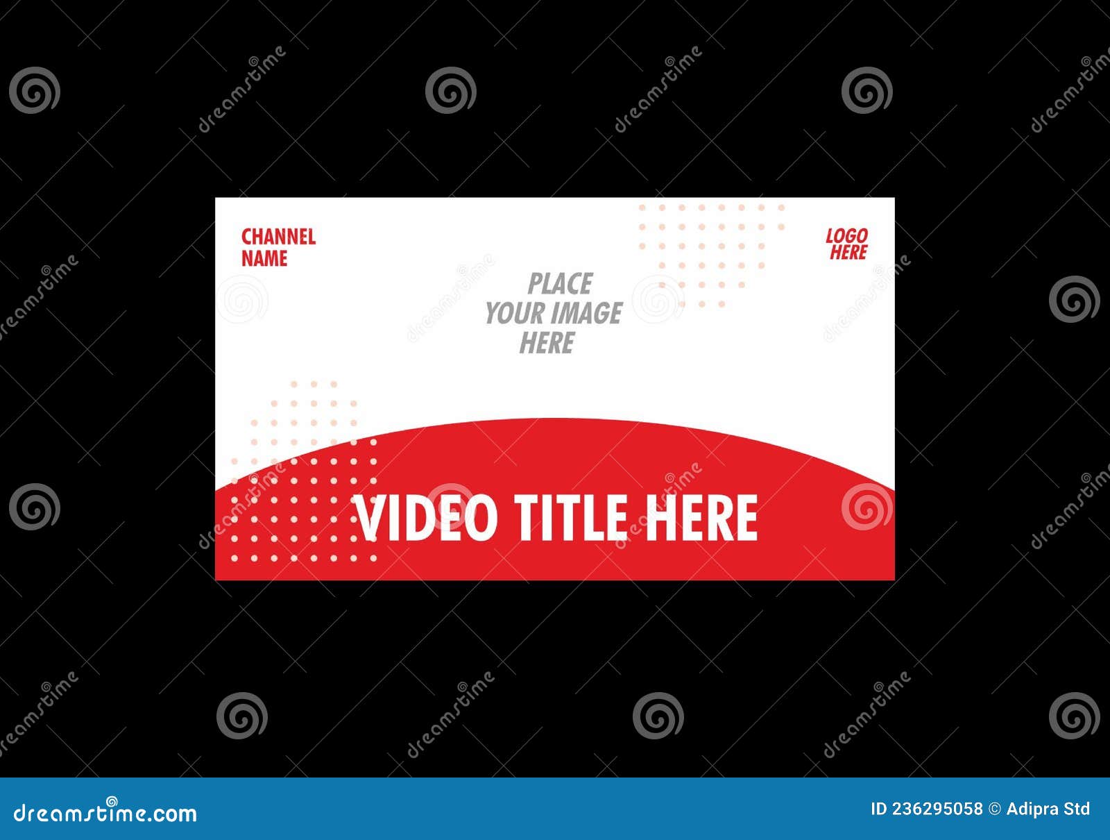 Colorful and Modern Video Thumbnail Stock Vector - Illustration of post ...