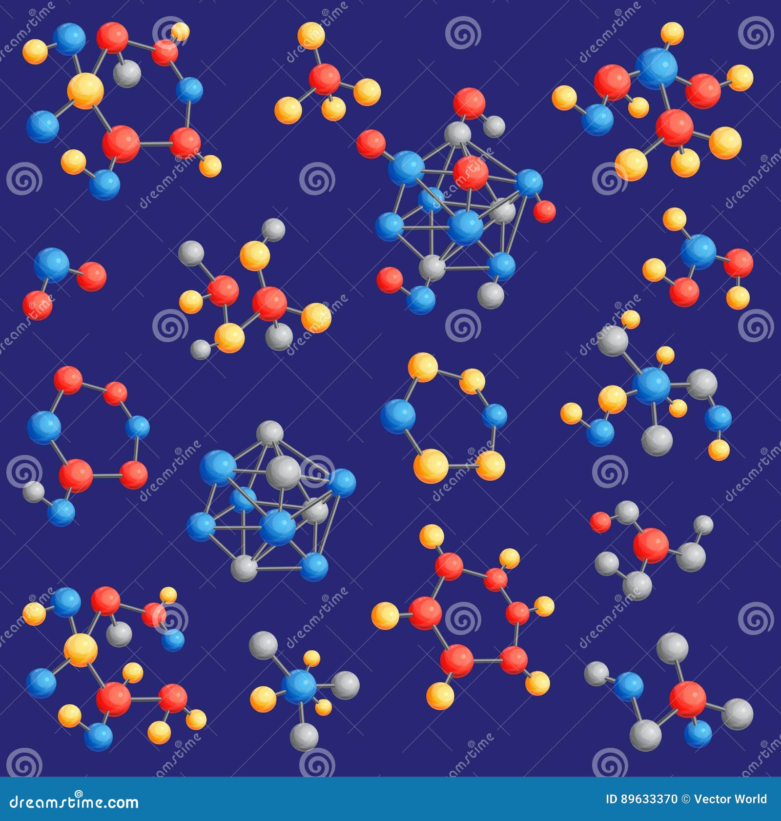 Colorful Molecular Structures in the Form of Sphere Structure ...