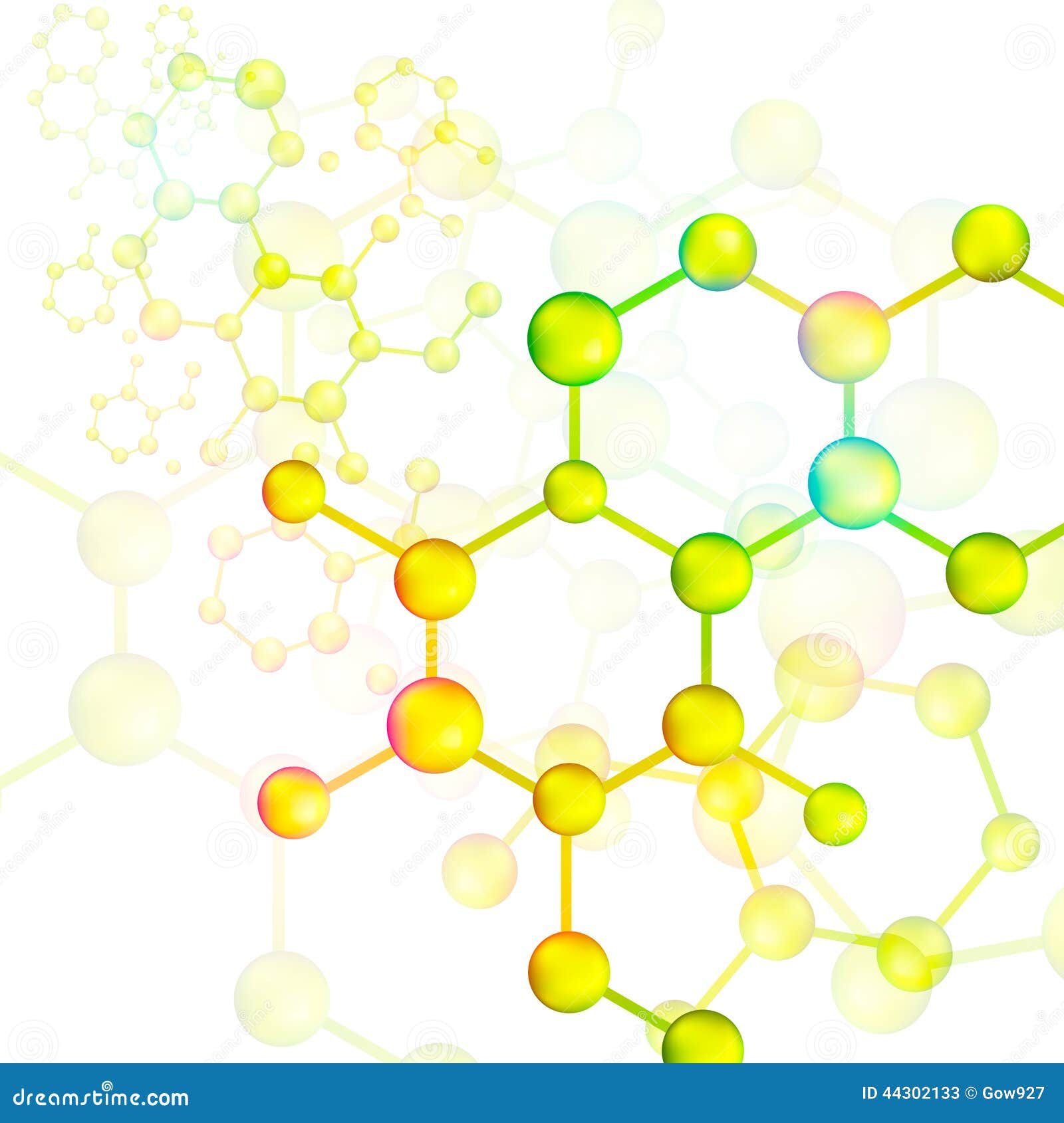 Colorful Molecule Bond Background (vector) Stock Vector - Illustration ...