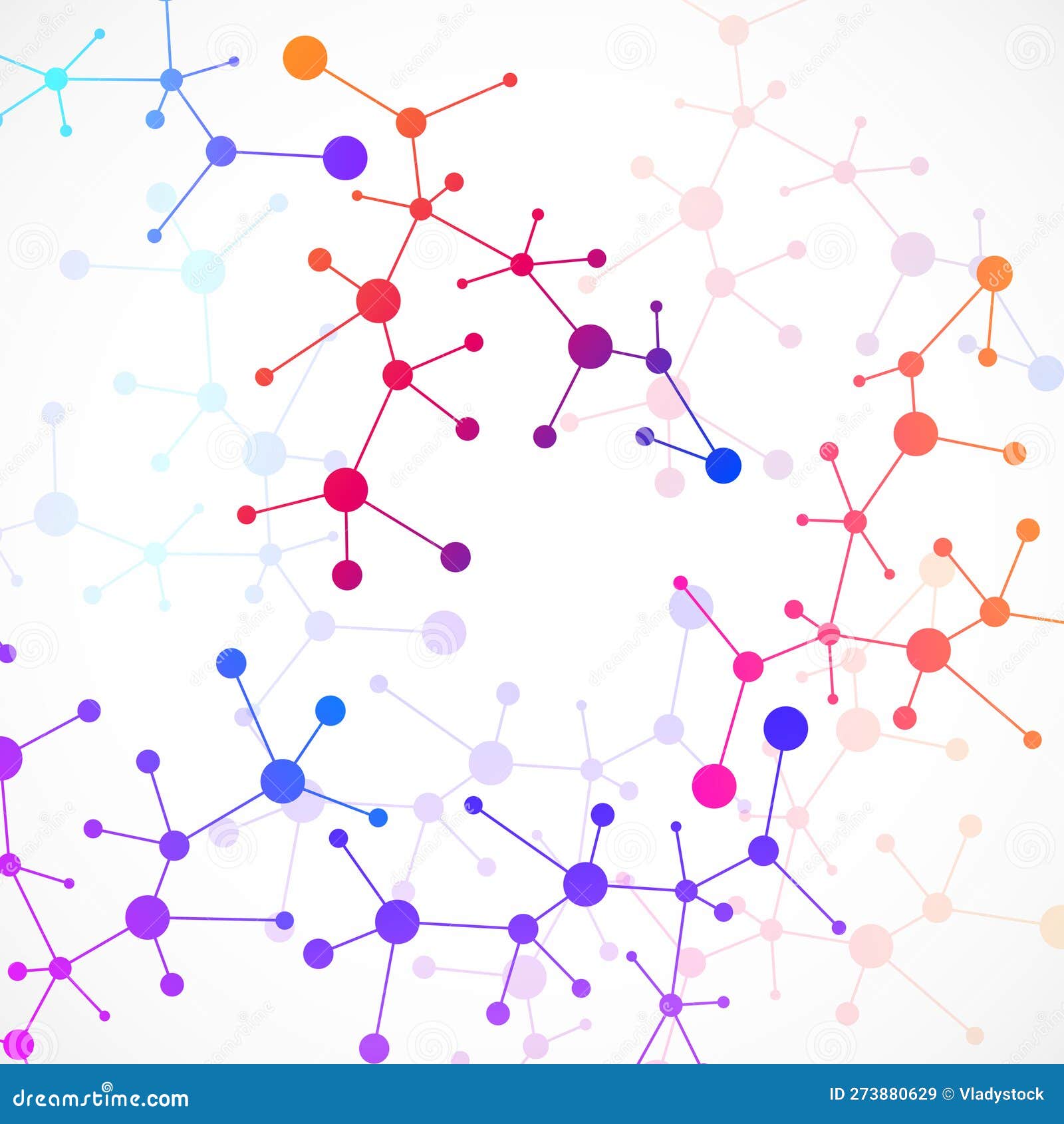 Colorful Molecule DNA. Abstract Background Stock Vector - Illustration ...