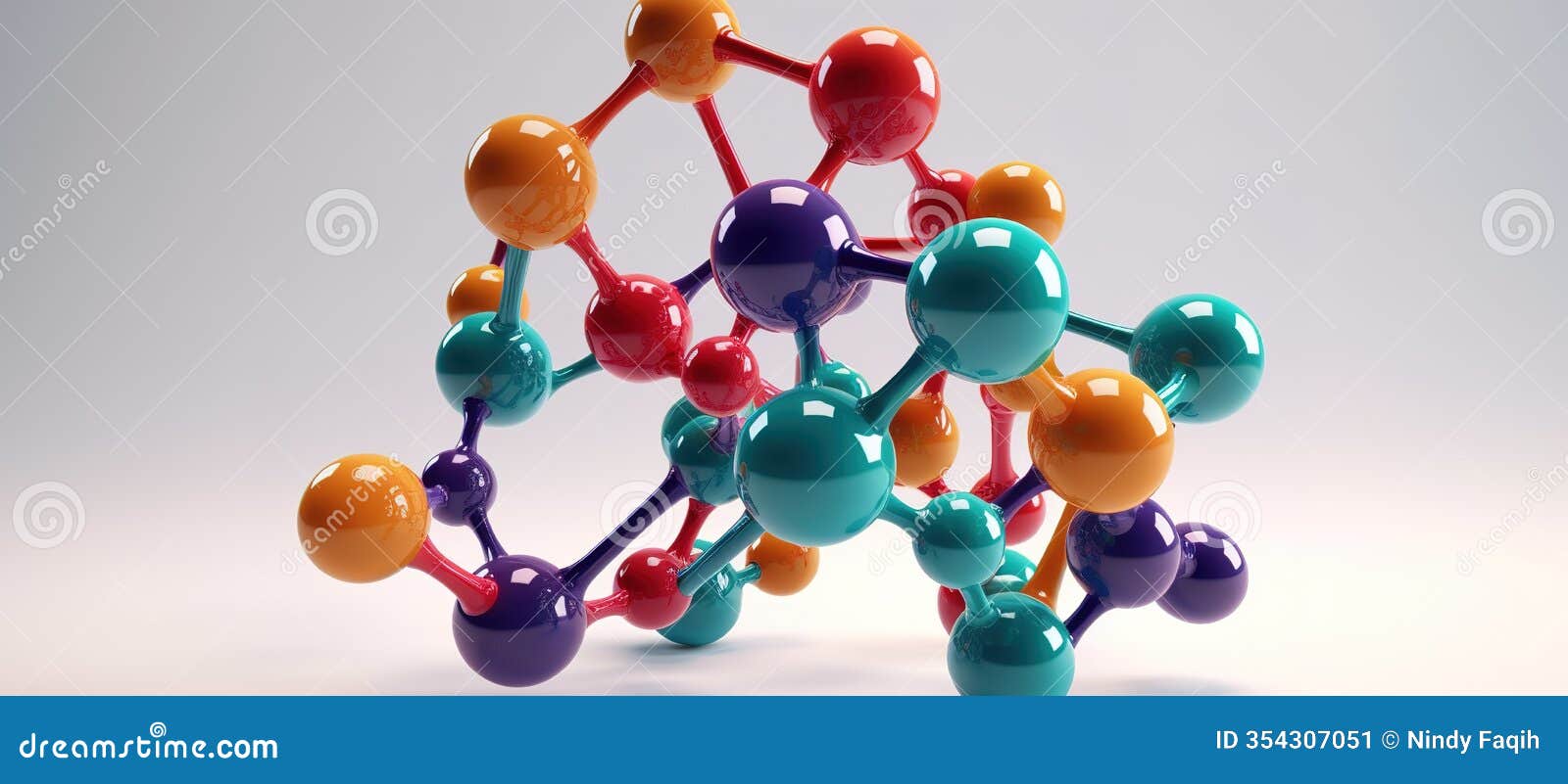 Colorful Molecule Suitable For Background Royalty-Free Stock Image ...