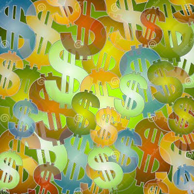 Colorful Money Background stock illustration. Illustration of patterns ...