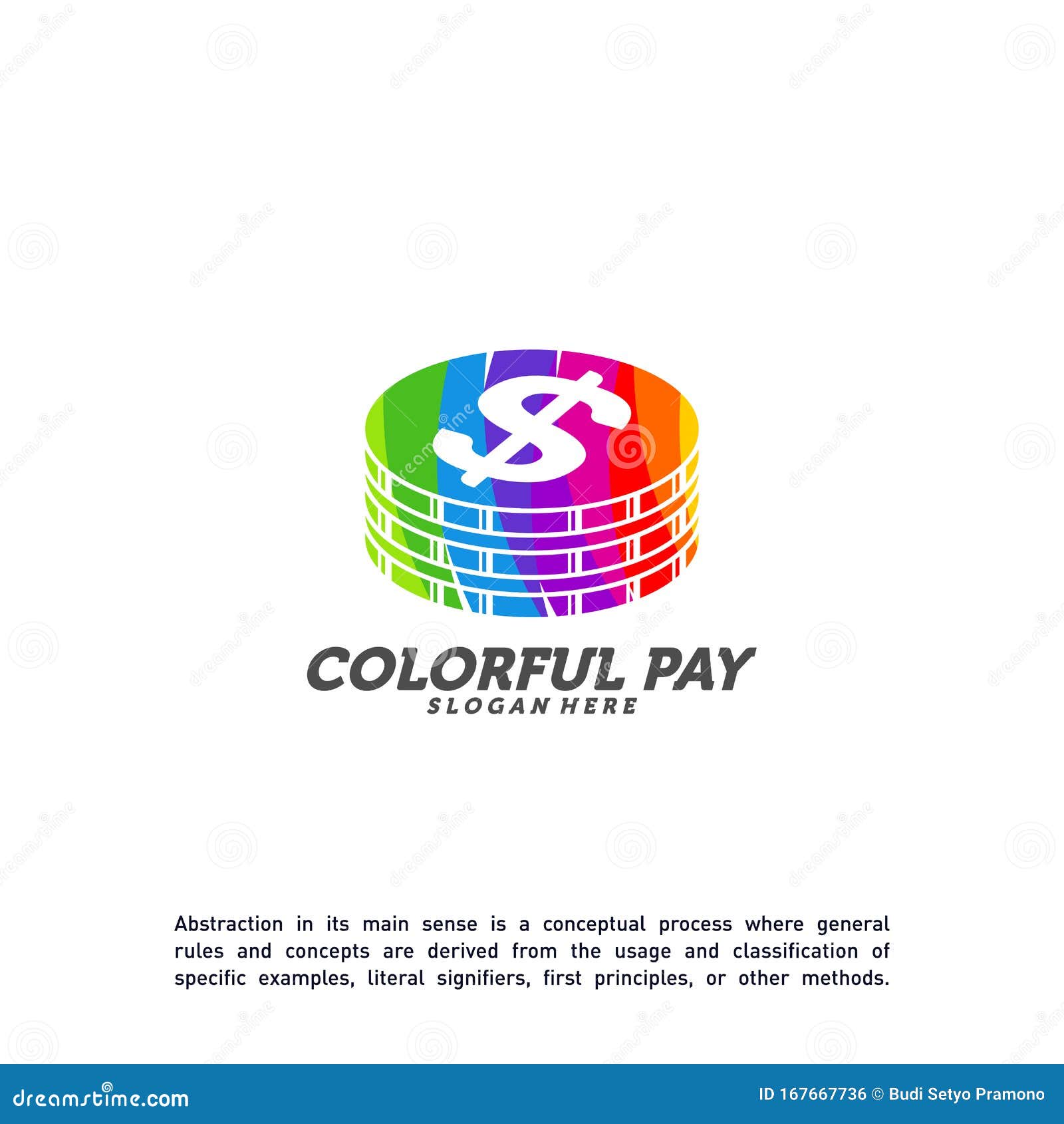 Colorful Money Logo Template Design Vector, Creative Money Logo Concept ...