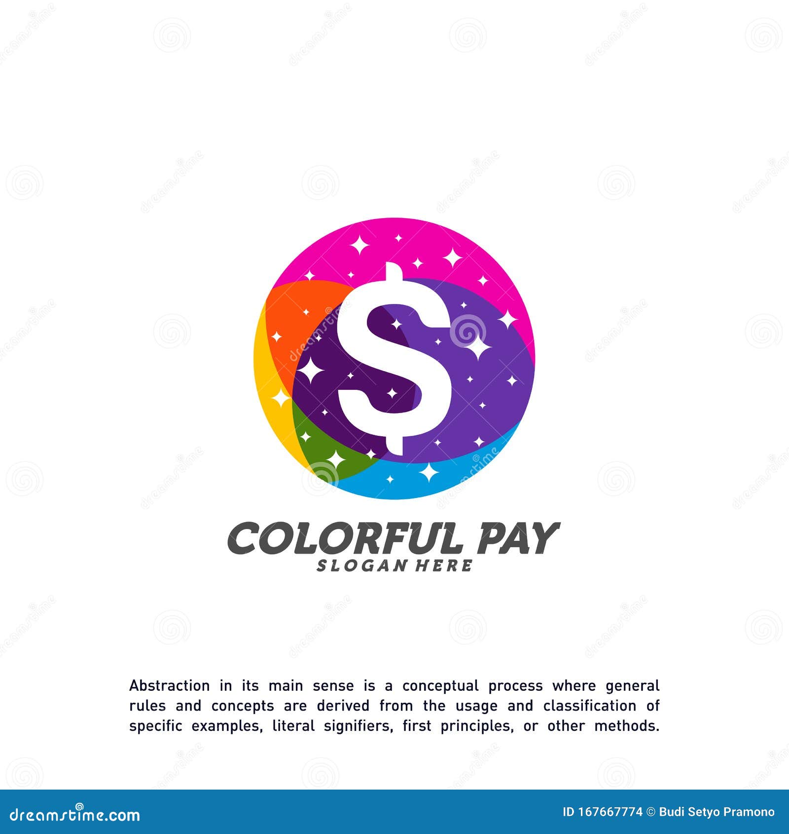 Colorful Money Logo Template Design Vector, Creative Money Logo Concept ...