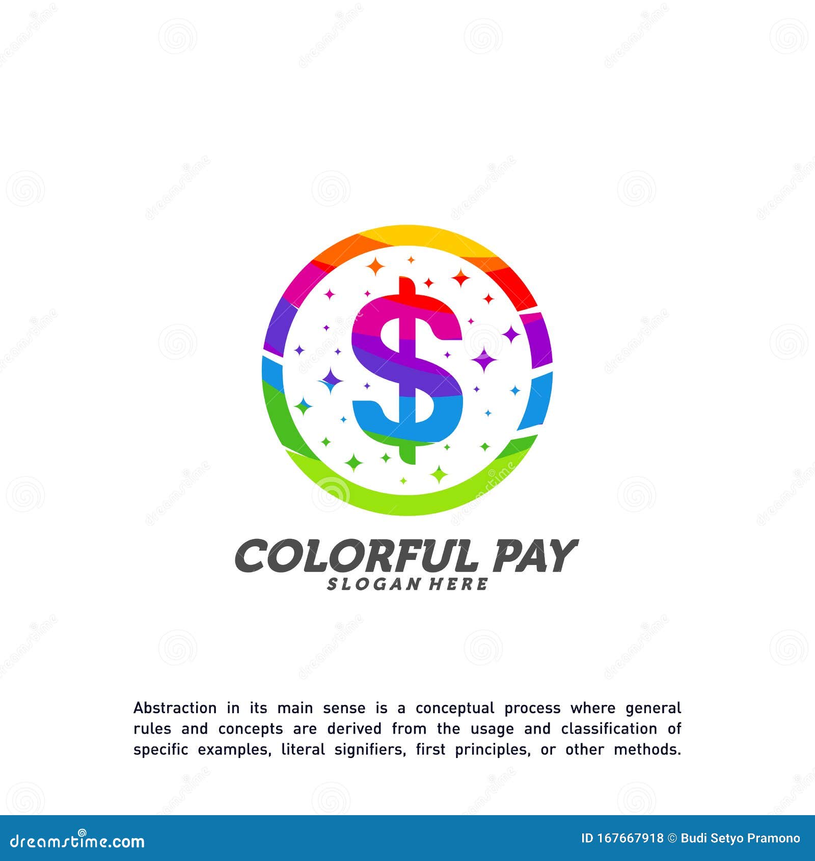 Colorful Money Logo Template Design Vector, Creative Money Logo Concept ...