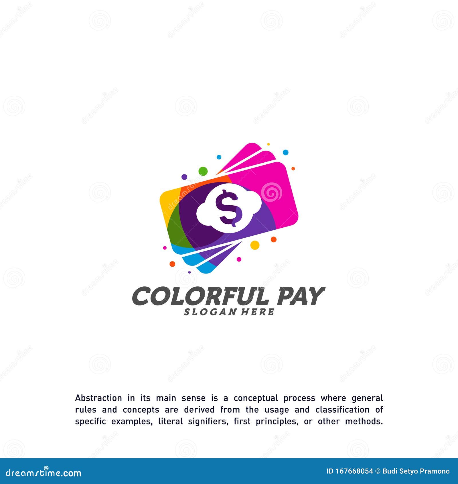 Colorful Money Logo Template Design Vector, Creative Money Logo Concept ...