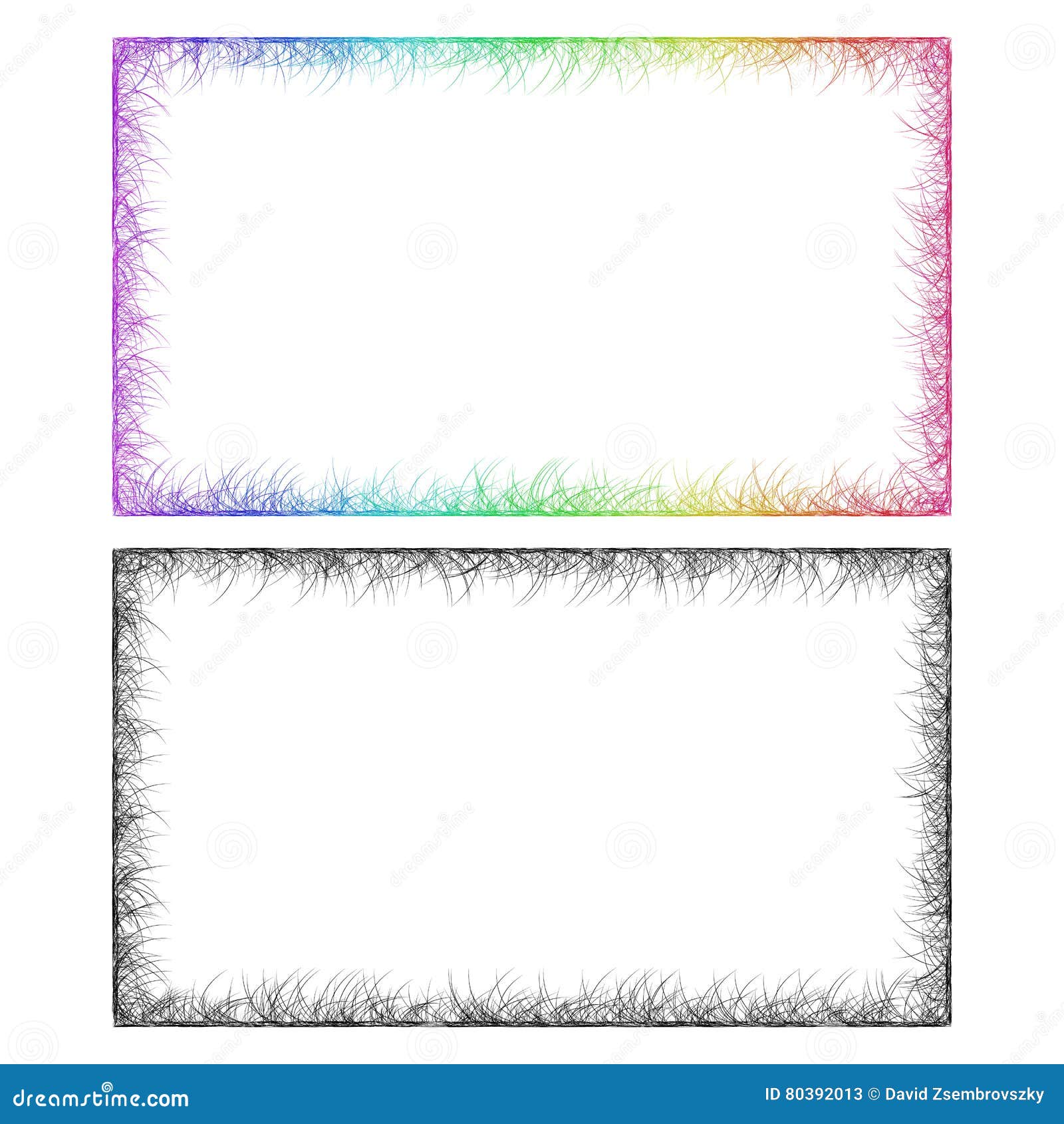 Colorful and Monochrome Card Frame Designs Stock Vector - Illustration ...